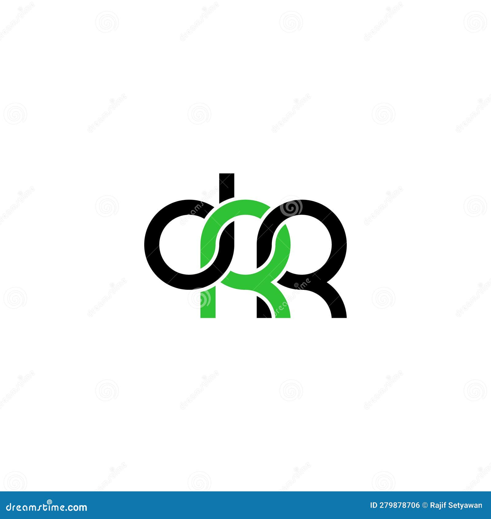 Linked Letters DRR Monogram Logo Design Stock Vector - Illustration of ...