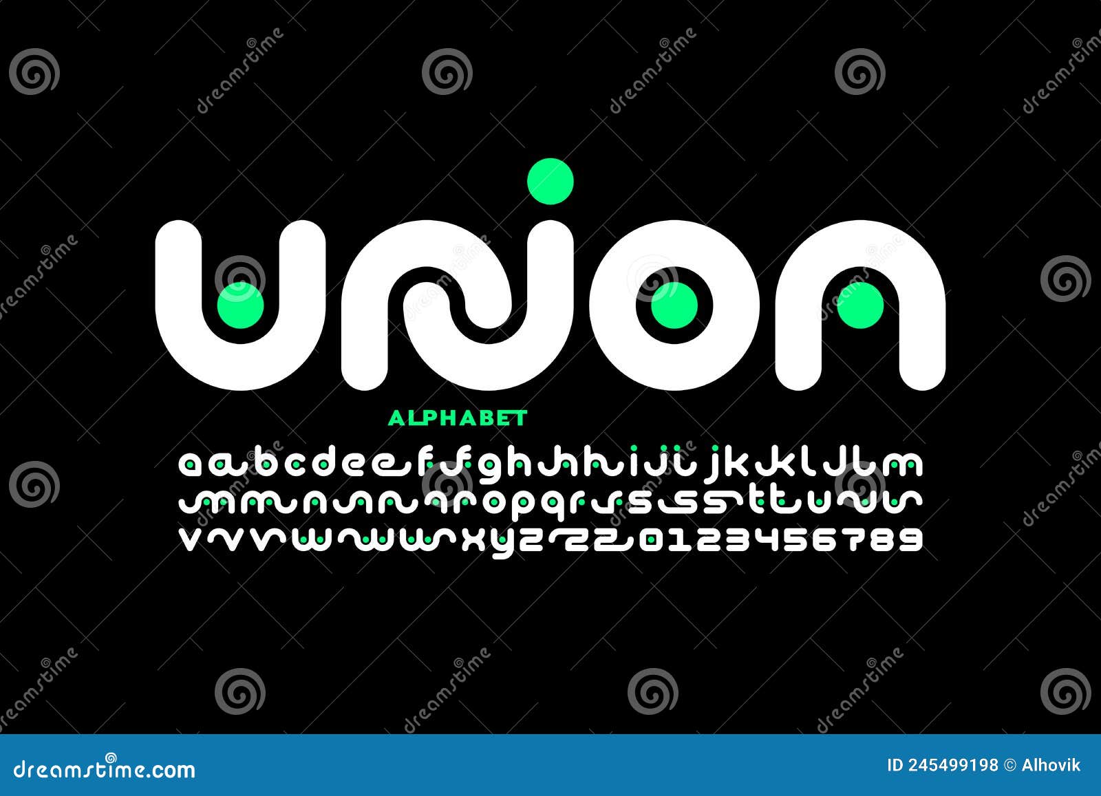 Linked letters font design stock vector. Illustration of alphabetical ...