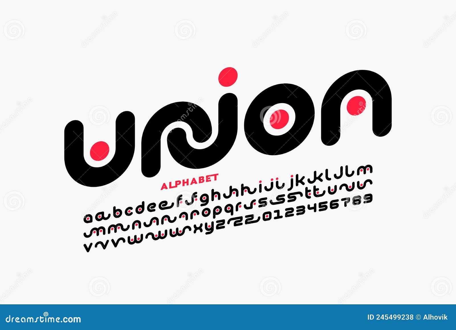 Linked letters font design stock vector. Illustration of design - 245499238
