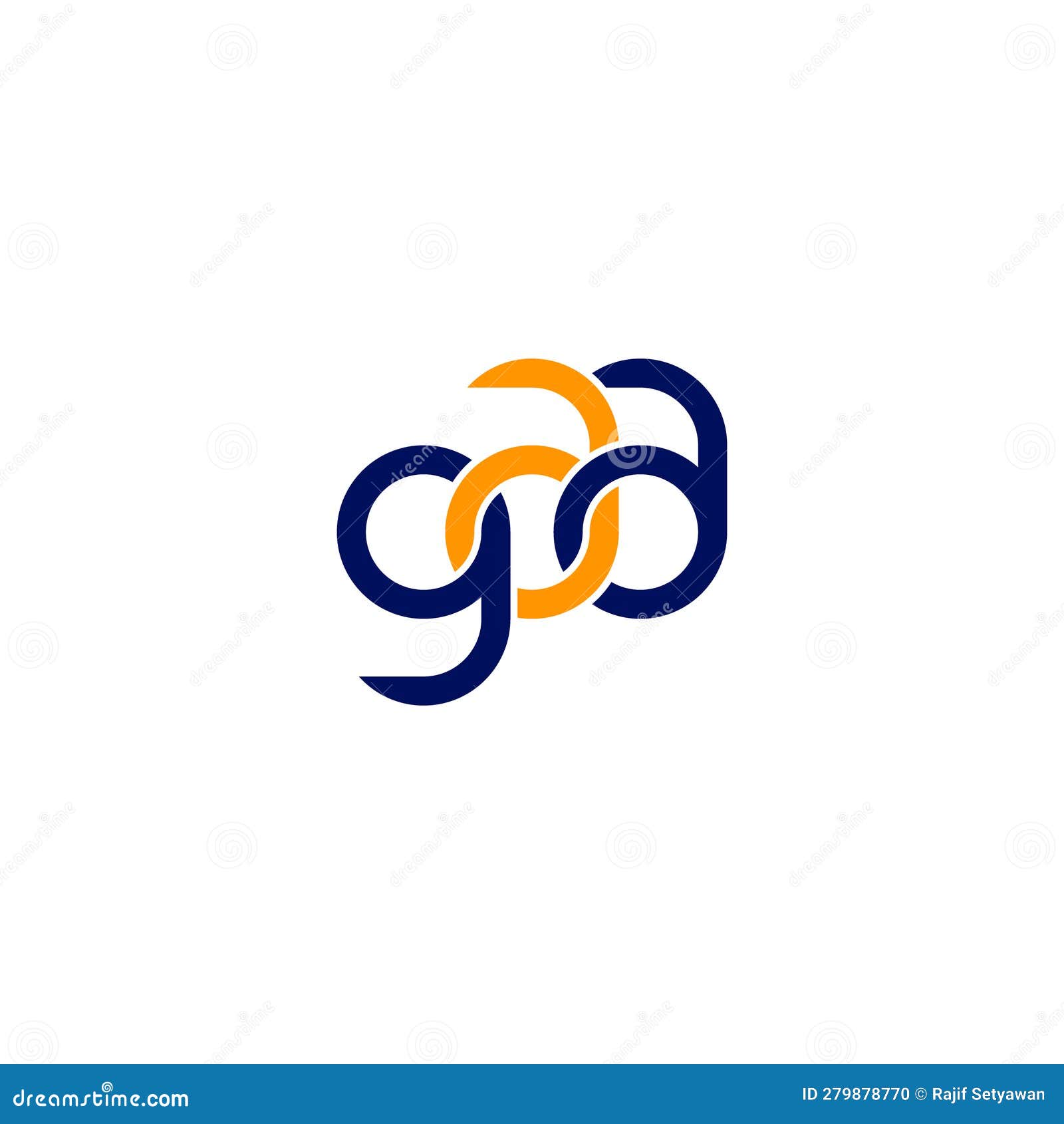 Linked Letters GAA Monogram Logo Design Stock Vector - Illustration of ...