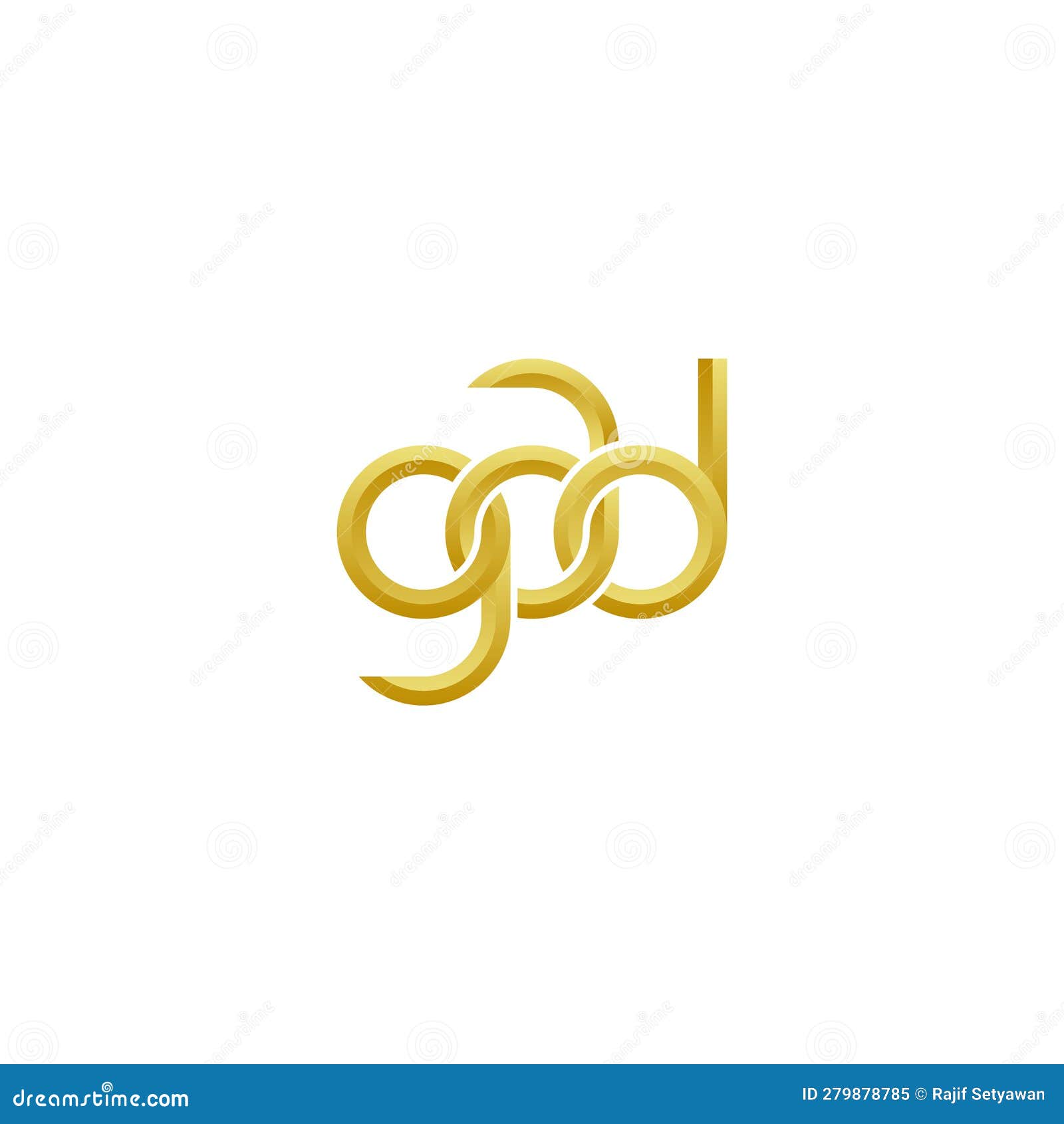 Linked Letters GAD Monogram Logo Design Stock Vector - Illustration of ...