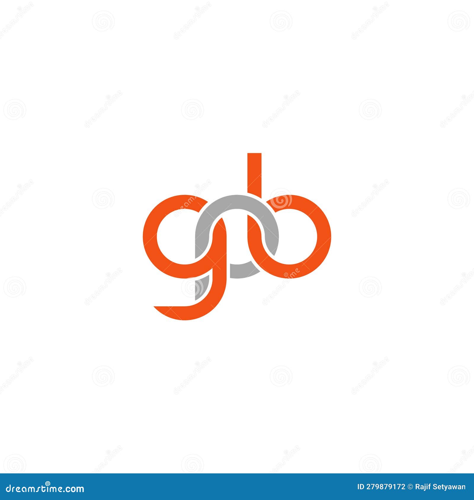 Linked Letters GPB Monogram Logo Design Stock Vector - Illustration of ...