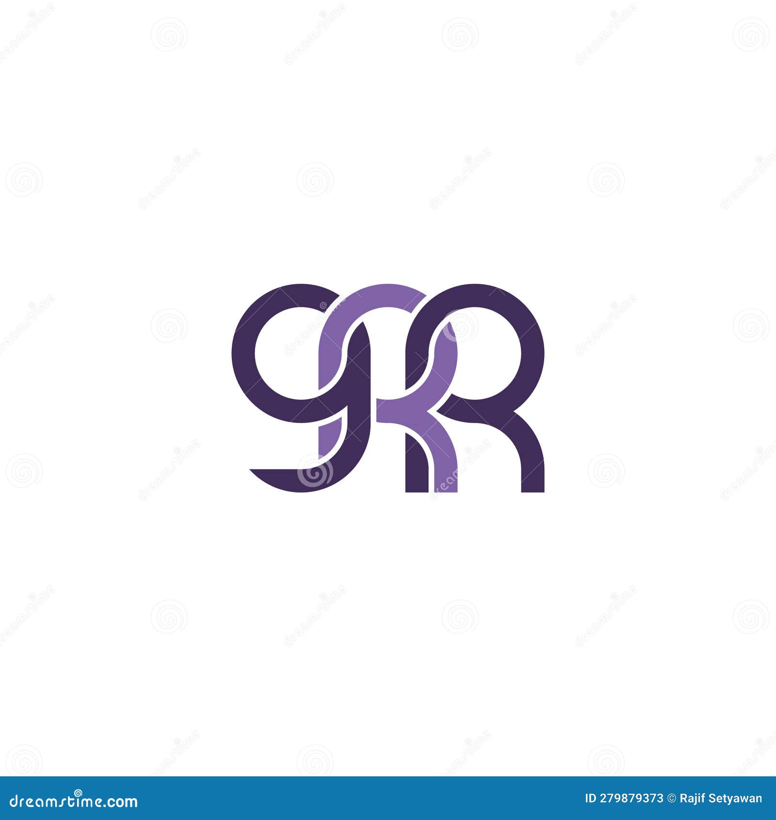 Linked Letters GRR Monogram Logo Design Stock Vector - Illustration of ...