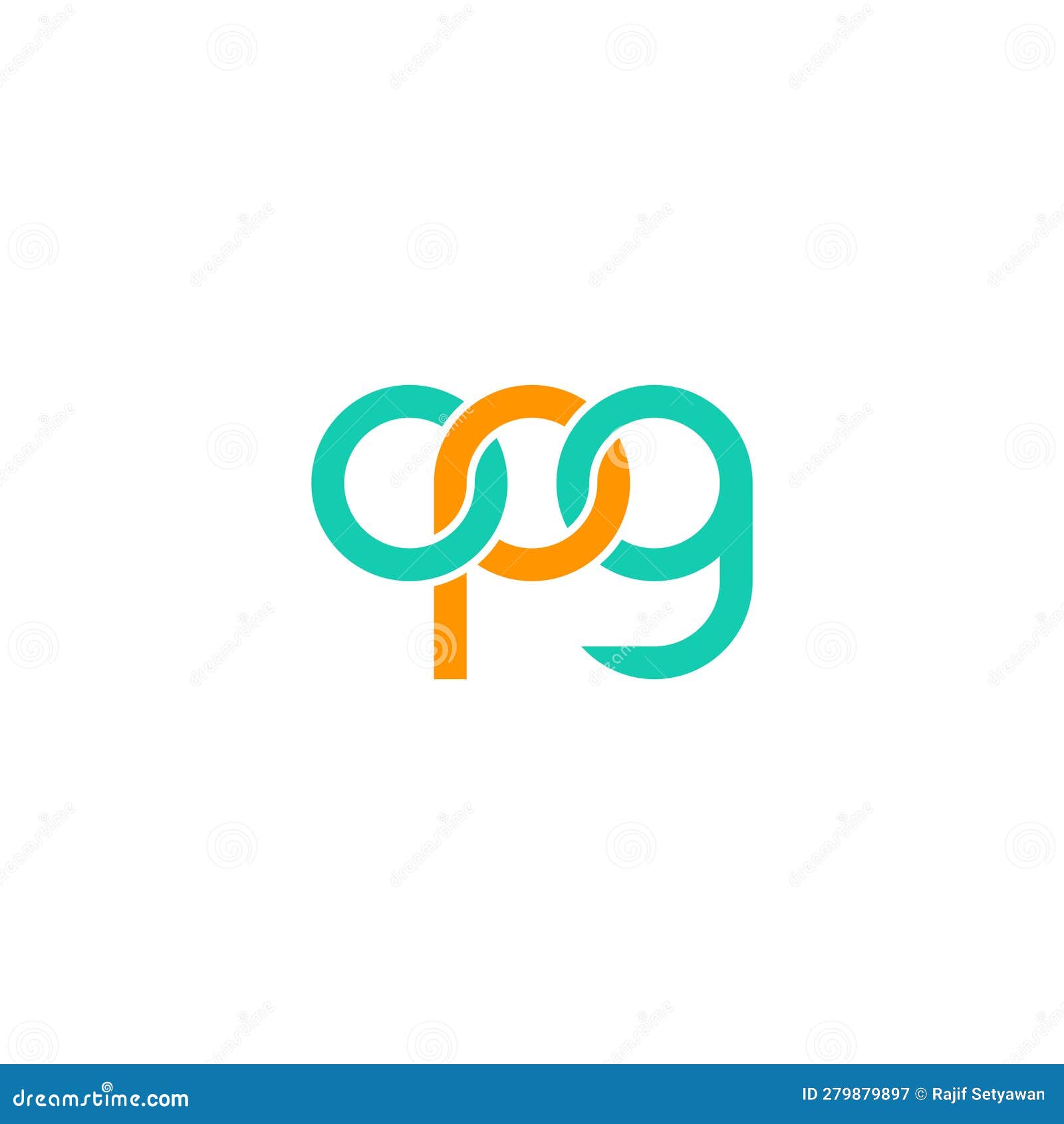 Linked Letters OPG Monogram Logo Design Cartoon Vector | CartoonDealer ...