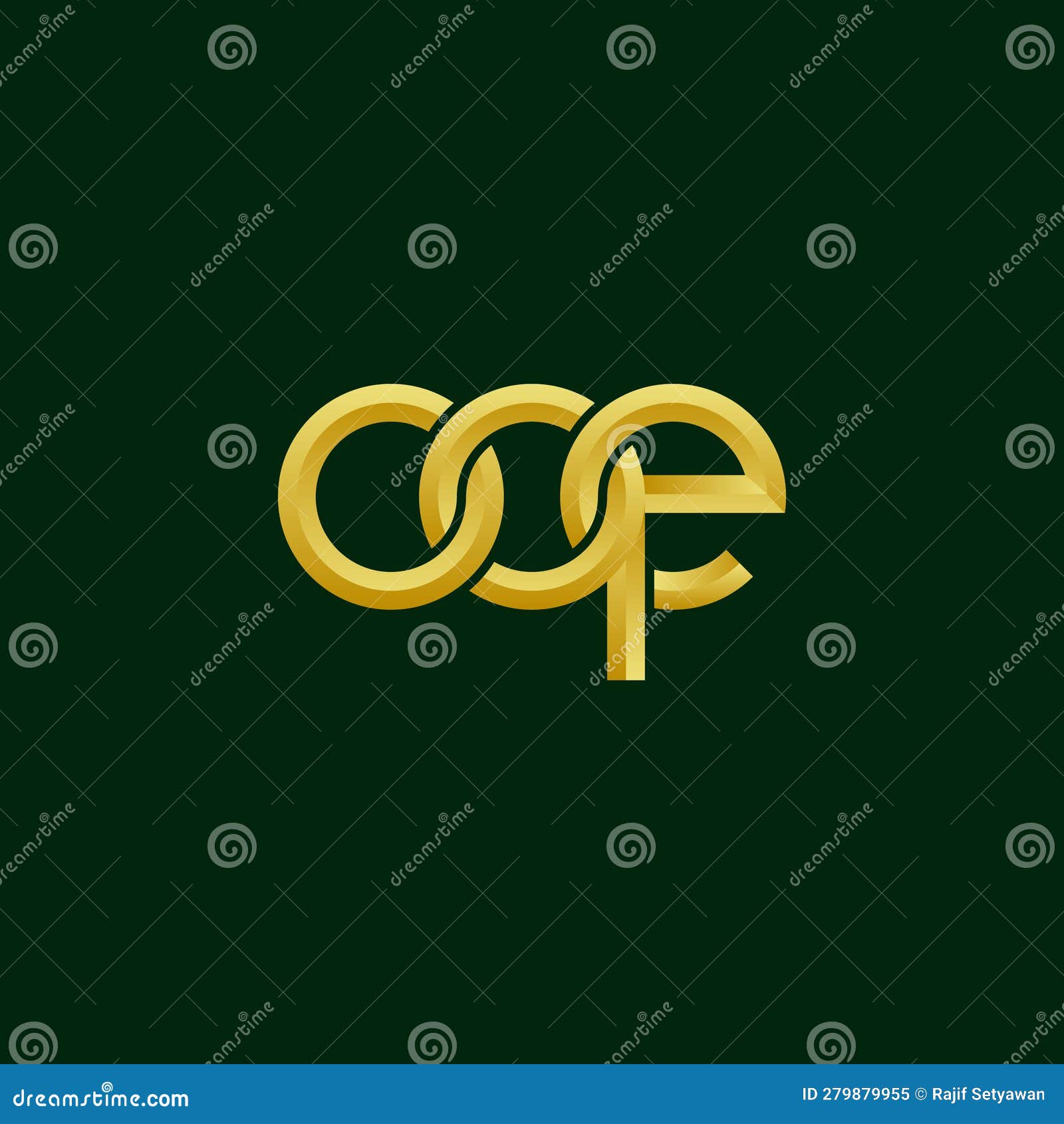 Linked Letters OQE Monogram Logo Design Stock Vector - Illustration of ...