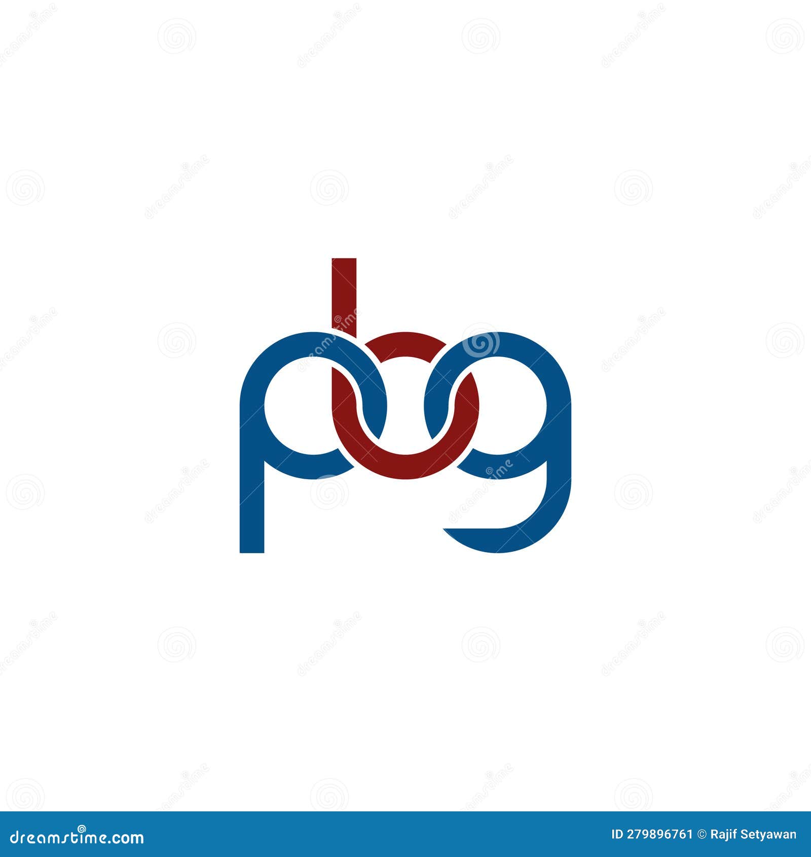 Linked Letters PBG Monogram Logo Design Stock Vector - Illustration of ...