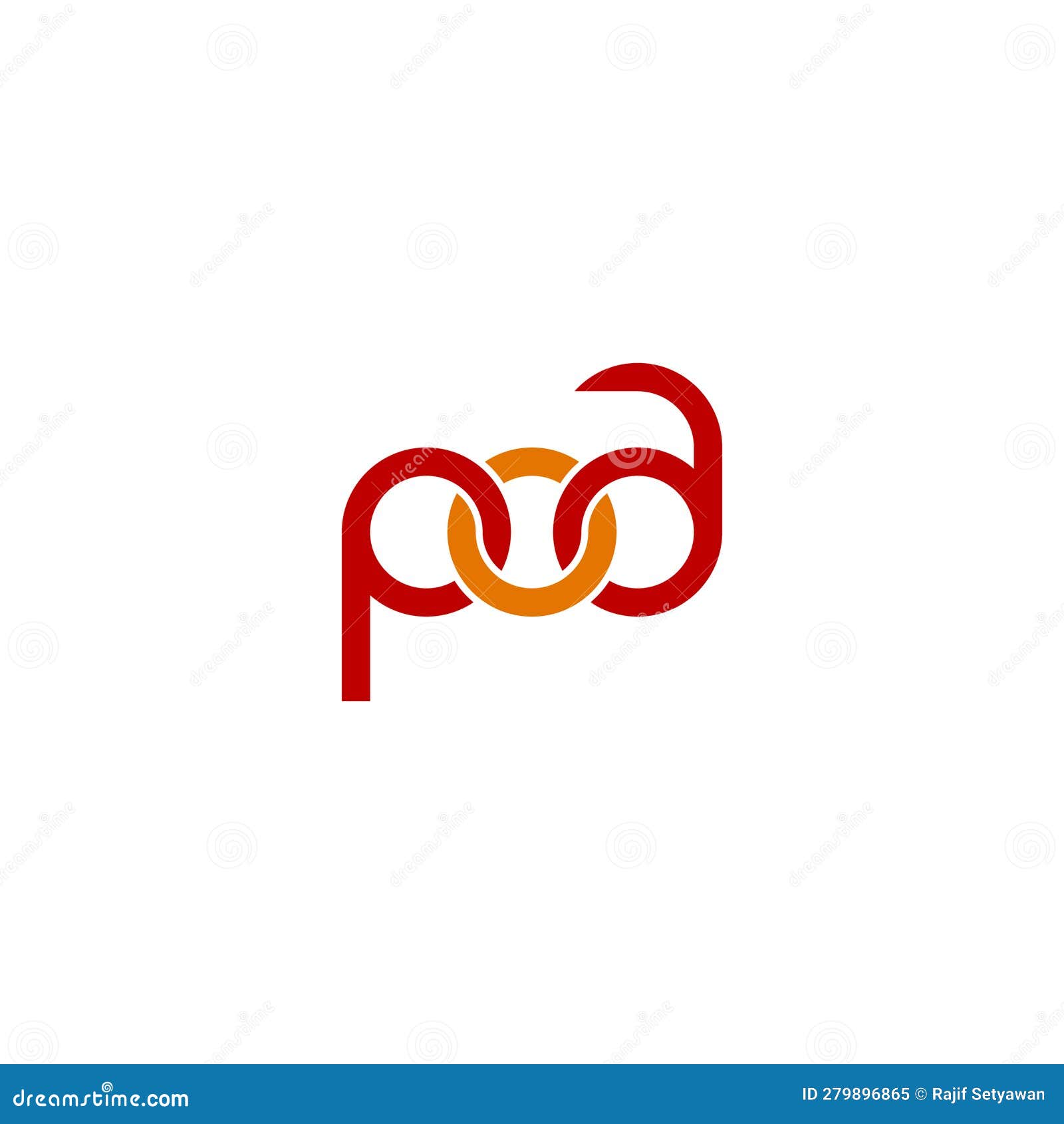 Linked Letters POA Monogram Logo Design Stock Vector - Illustration of ...
