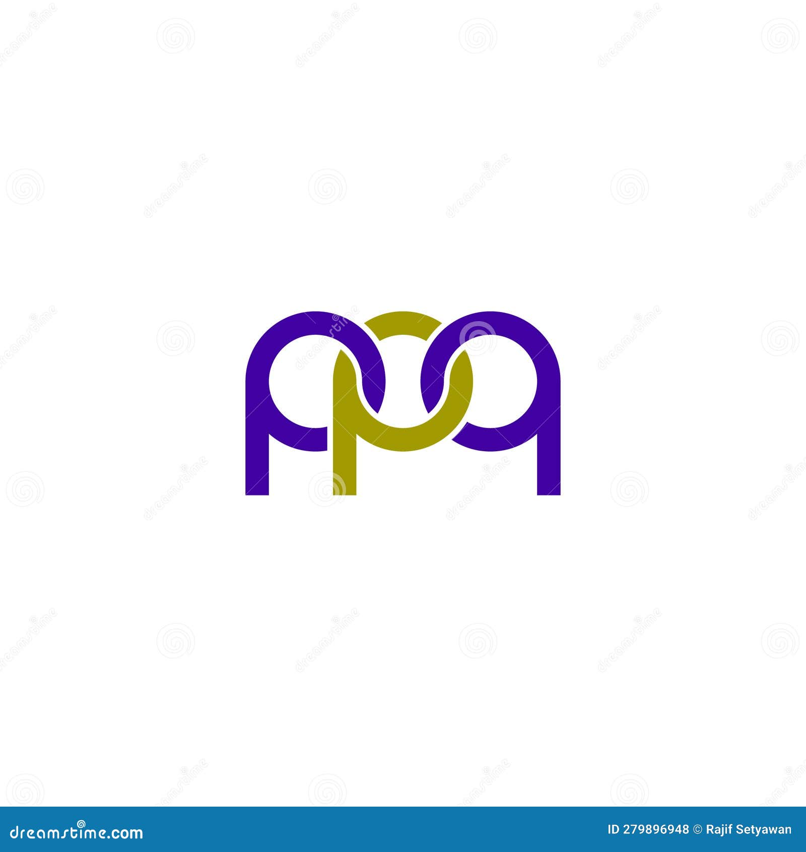 Linked Letters PPQ Monogram Logo Design Stock Vector - Illustration of ...
