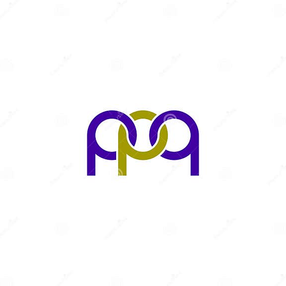 Linked Letters PPQ Monogram Logo Design Stock Vector - Illustration of ...