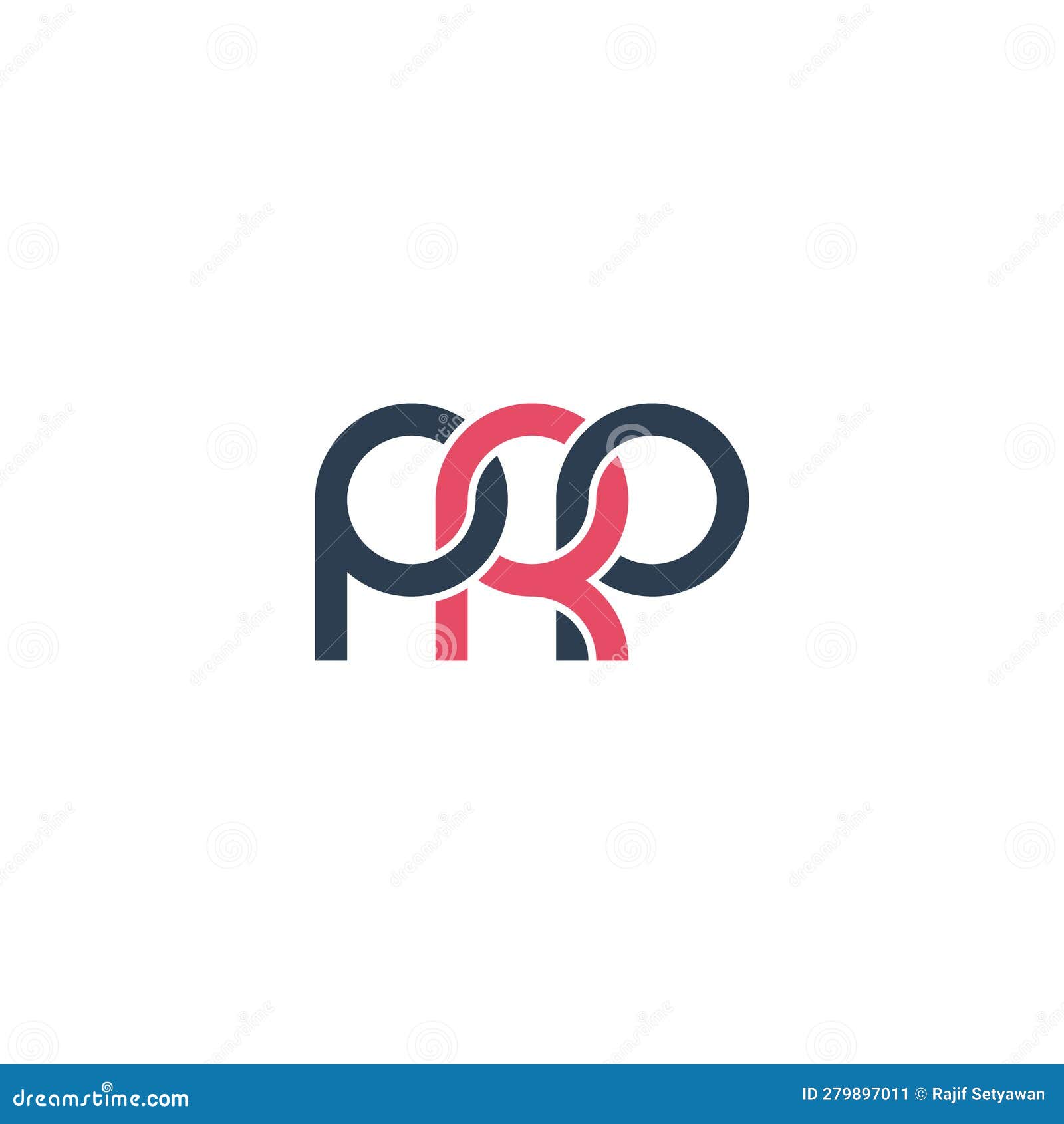 Linked Letters PRP Monogram Logo Design Stock Vector - Illustration of ...