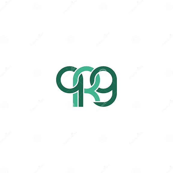 Linked Letters QRG Monogram Logo Design Stock Vector - Illustration of ...