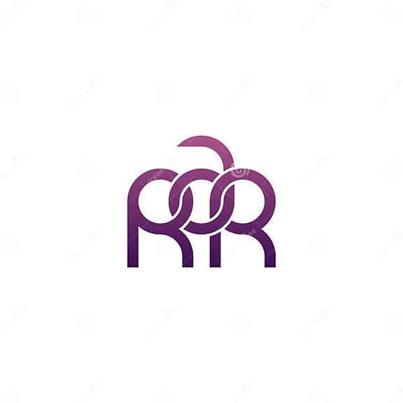 Linked Letters RAR Monogram Logo Design Stock Vector - Illustration of ...
