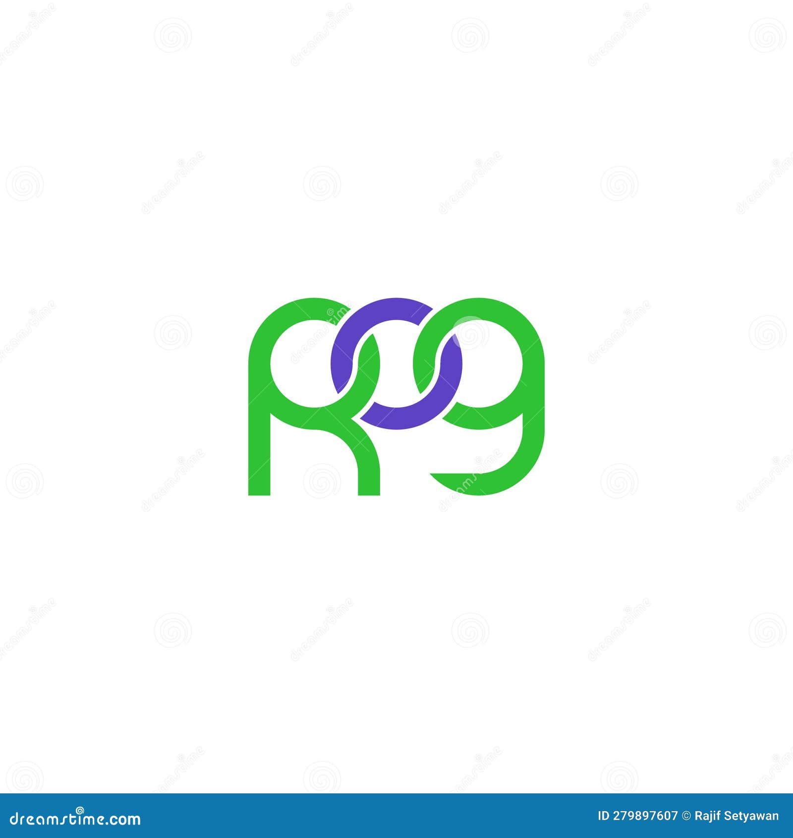 Linked Letters ROG Monogram Logo Design Stock Vector - Illustration of ...