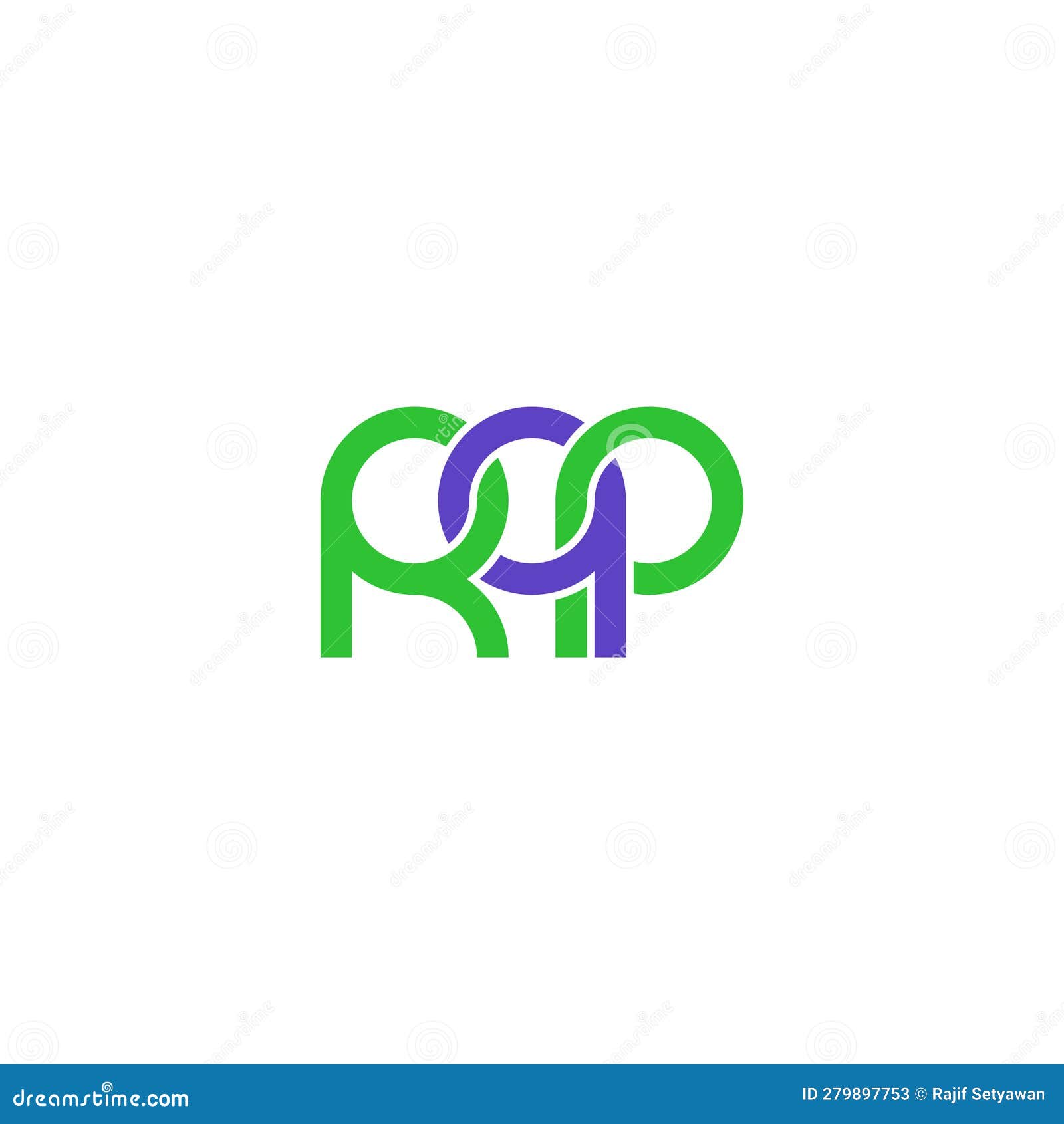 Linked Letters RQP Monogram Logo Design Stock Vector - Illustration of ...