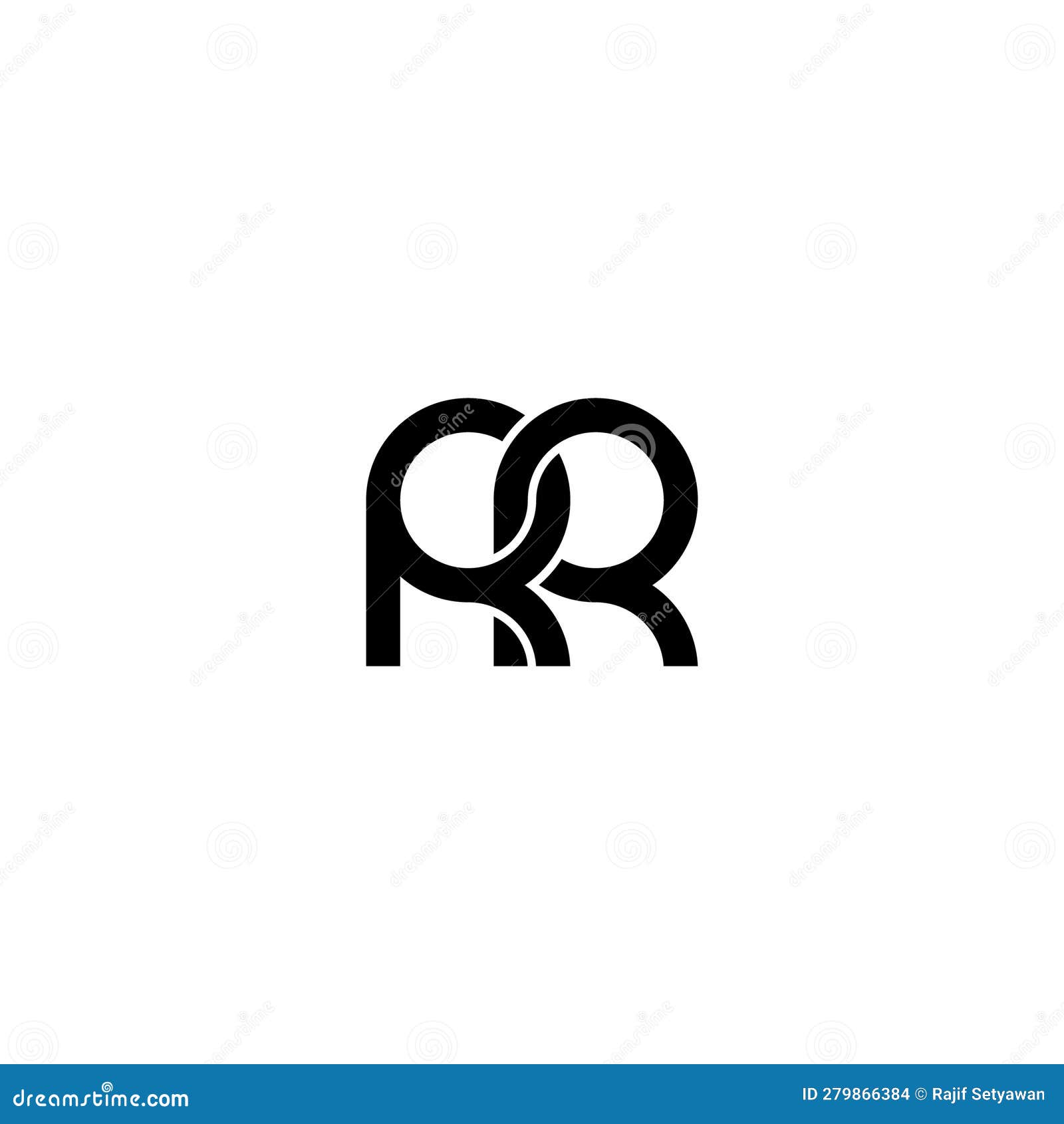 Linked Letters RR Monogram Logo Design Stock Vector - Illustration of ...