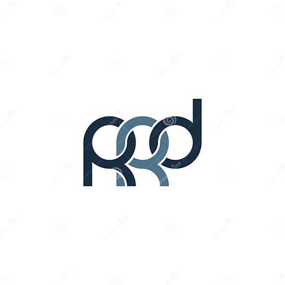 Linked Letters RRD Monogram Logo Design Stock Vector - Illustration of ...