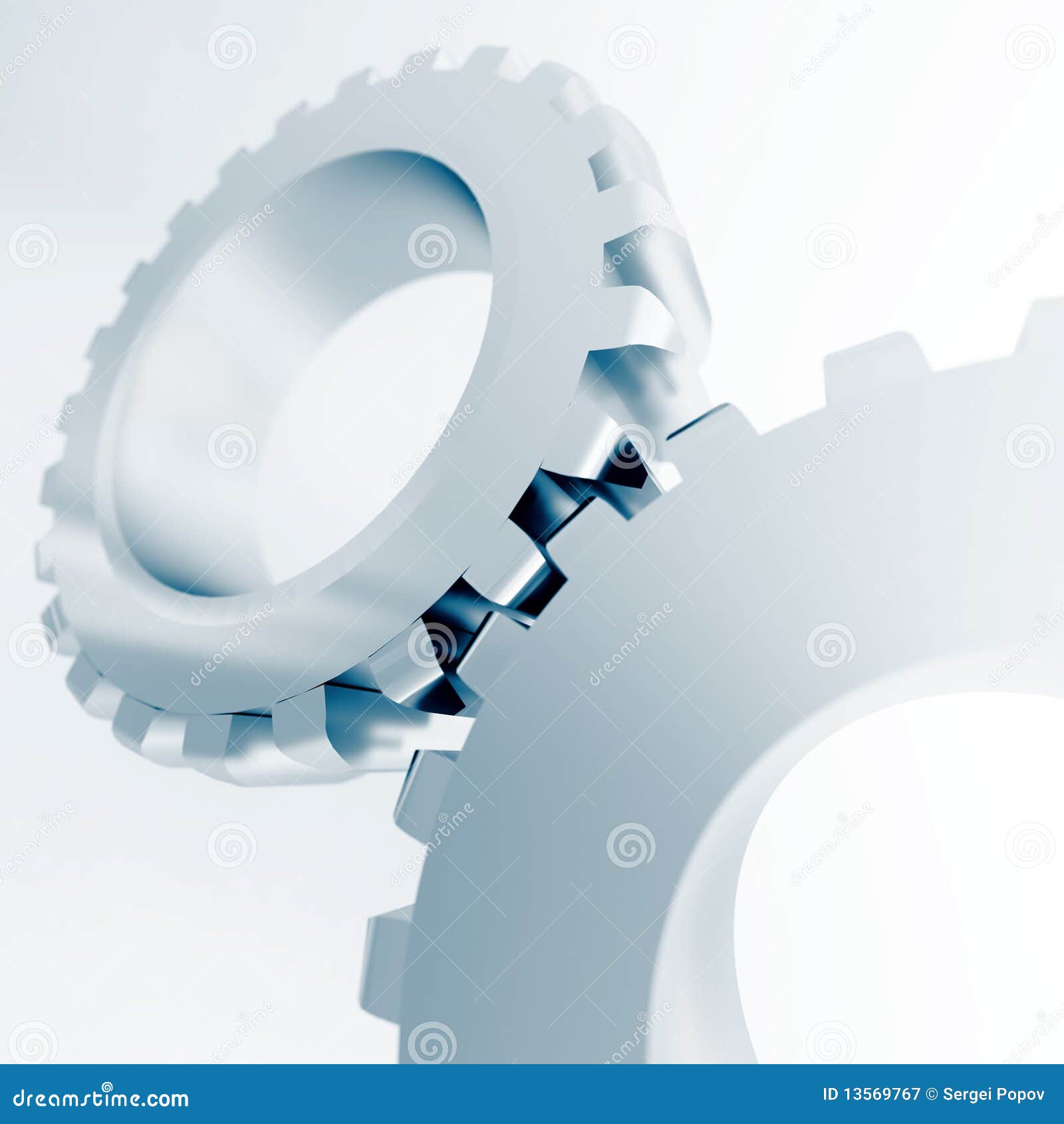 Linked metal gears stock illustration. Illustration of backgrounds ...