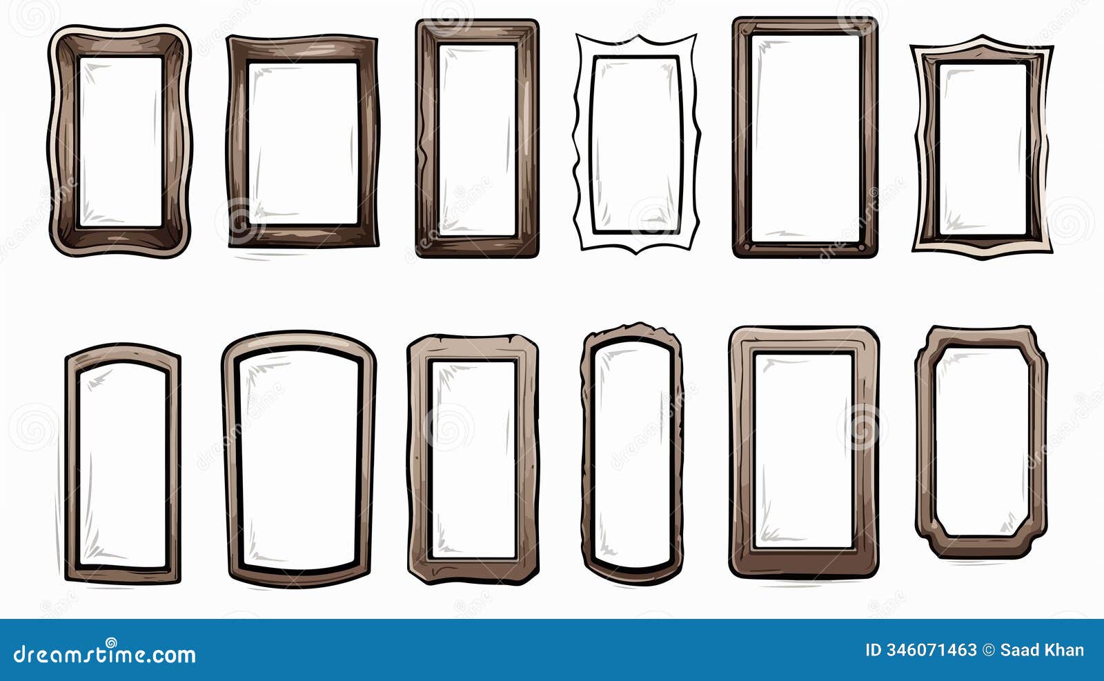Linked Nested Frames Vector Symbol Cartoon Stock Illustration ... Linked Nested Frames Vector Symbol Cartoon Stock Illustration ...