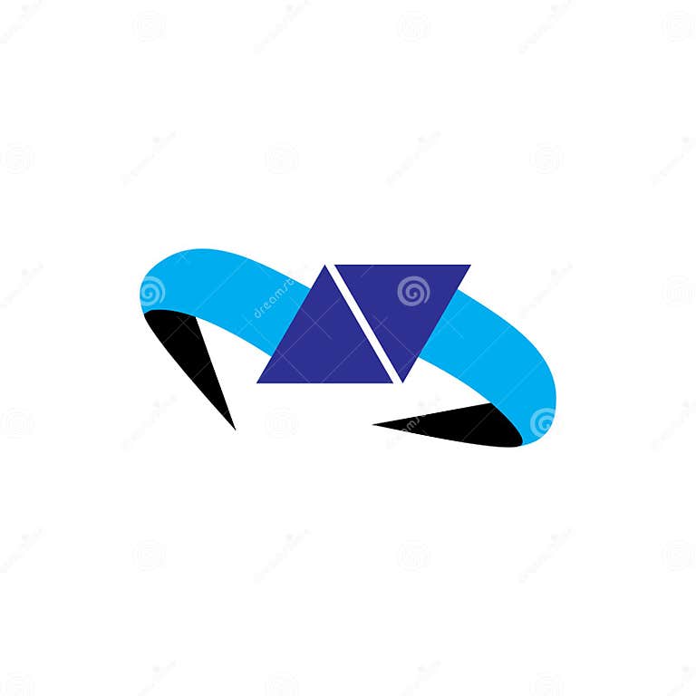 Linked Ring 3d Arrow Logo Vector Stock Vector - Illustration of graphic ...