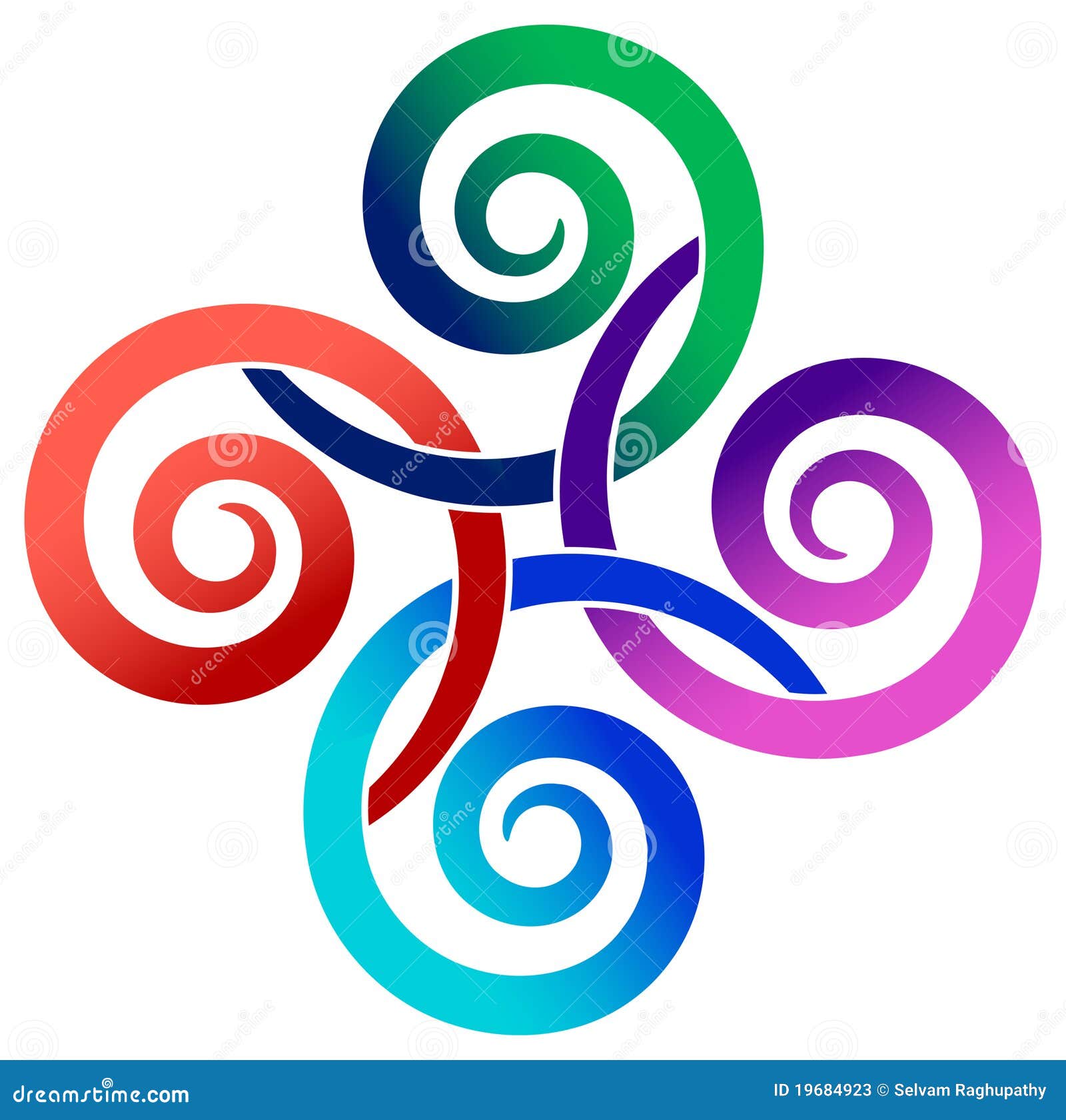 Four Swirls Logo Stock Illustrations – 29 Four Swirls Logo Stock ...