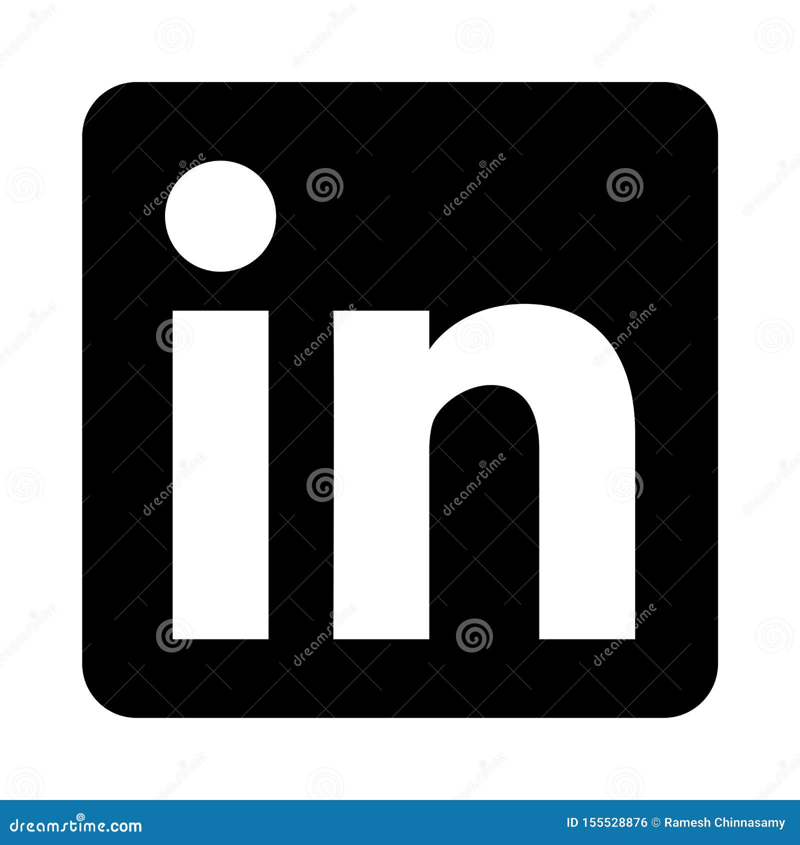 Linkedin Social Media Icon Button Editorial Photo - Illustration of ...