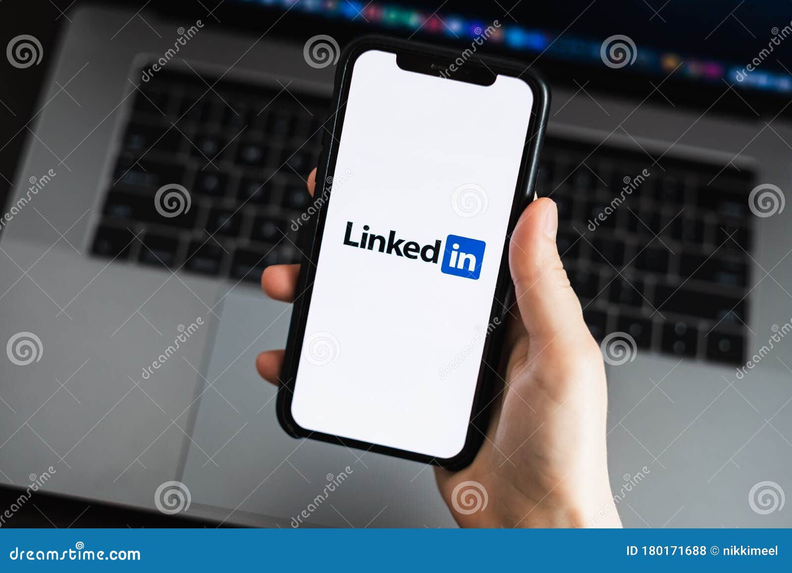 LinkedIn App Logo on the Smartphone Screen Editorial Stock Photo ...