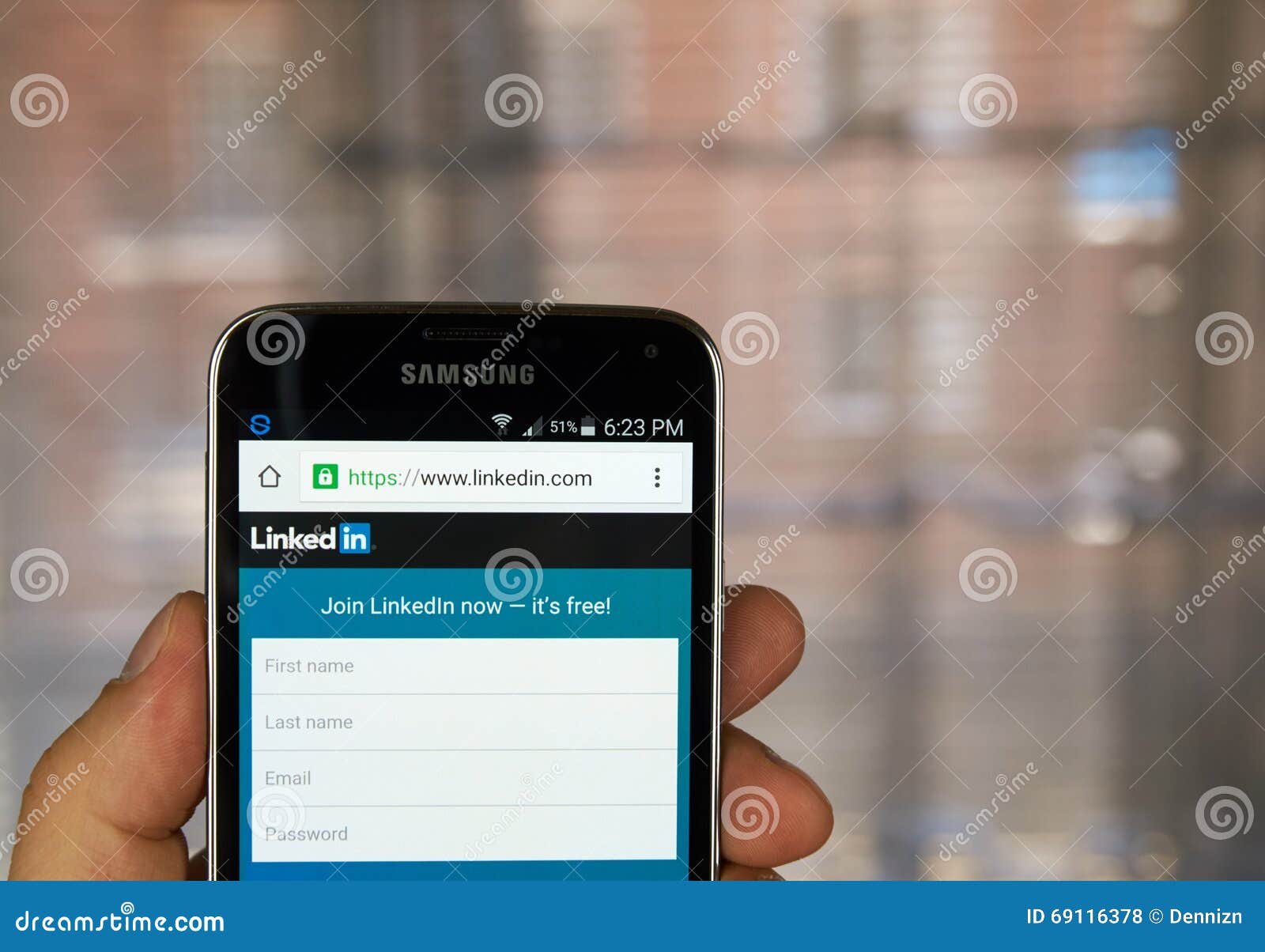 Linkedin Application on Android Smartphone Editorial Stock Photo ...