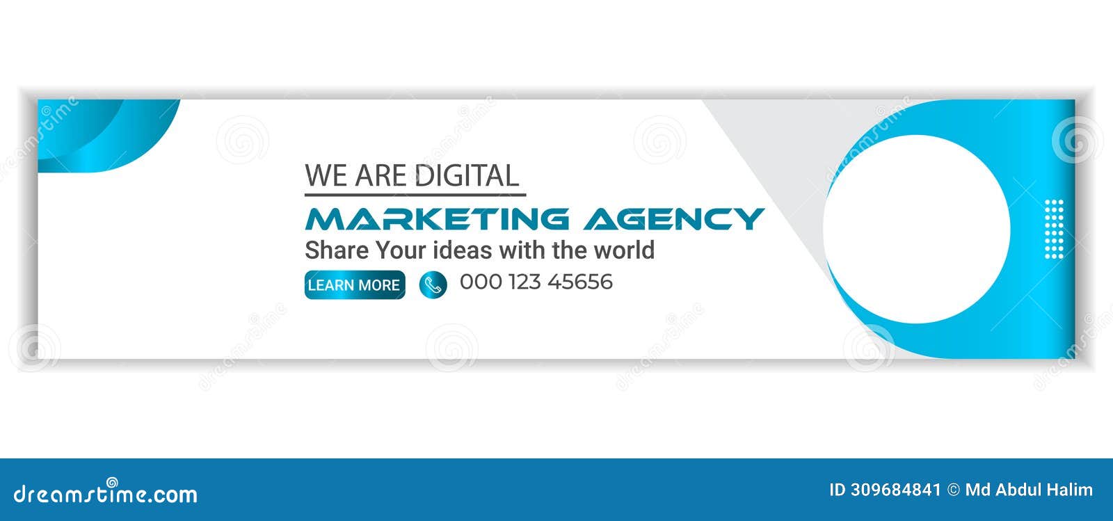 Linkedin Background Banner Template Design for Digital Marketing Stock ...