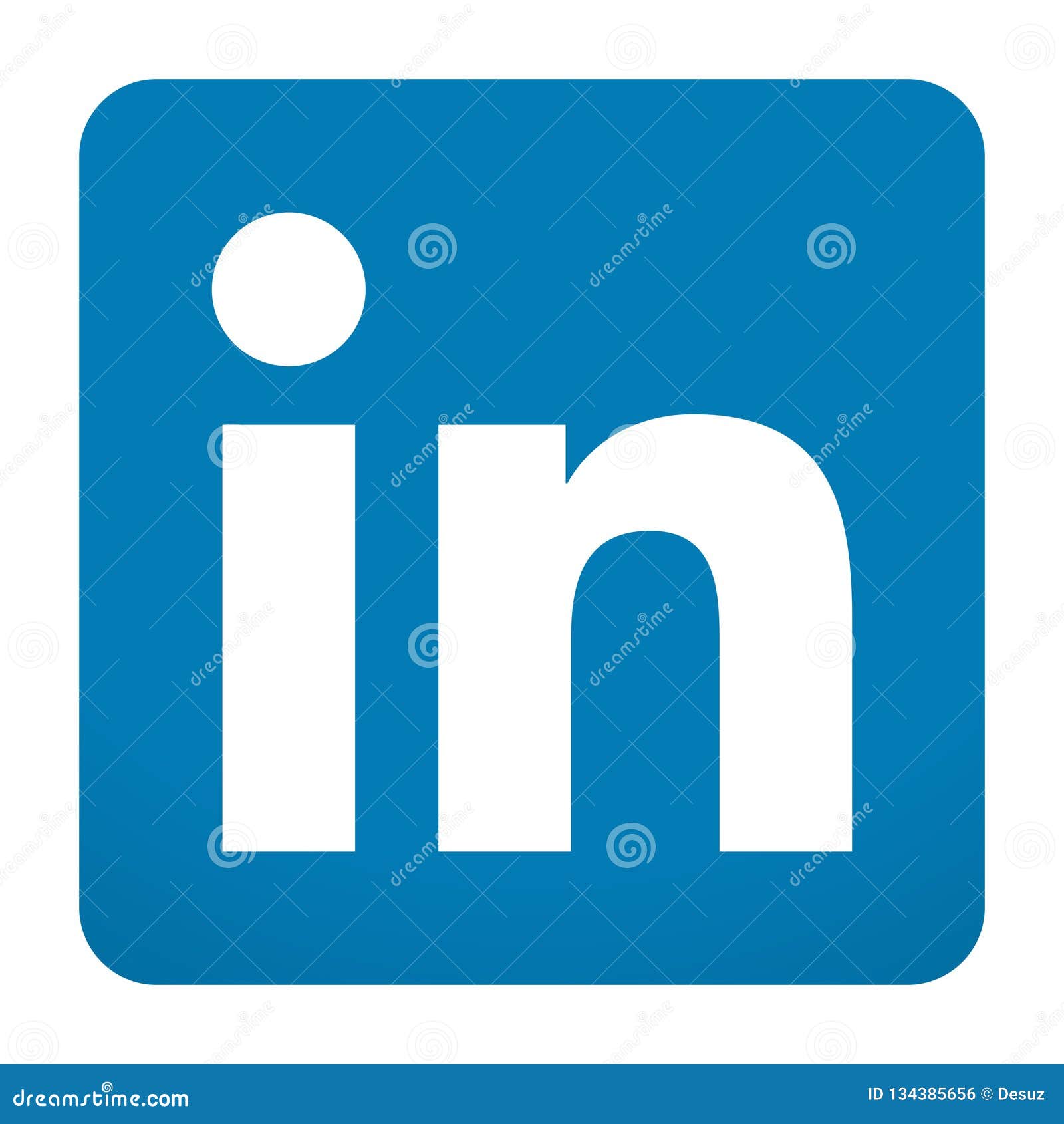 LinkedIn icon vector editorial photo. Illustration of chat - 134385656
