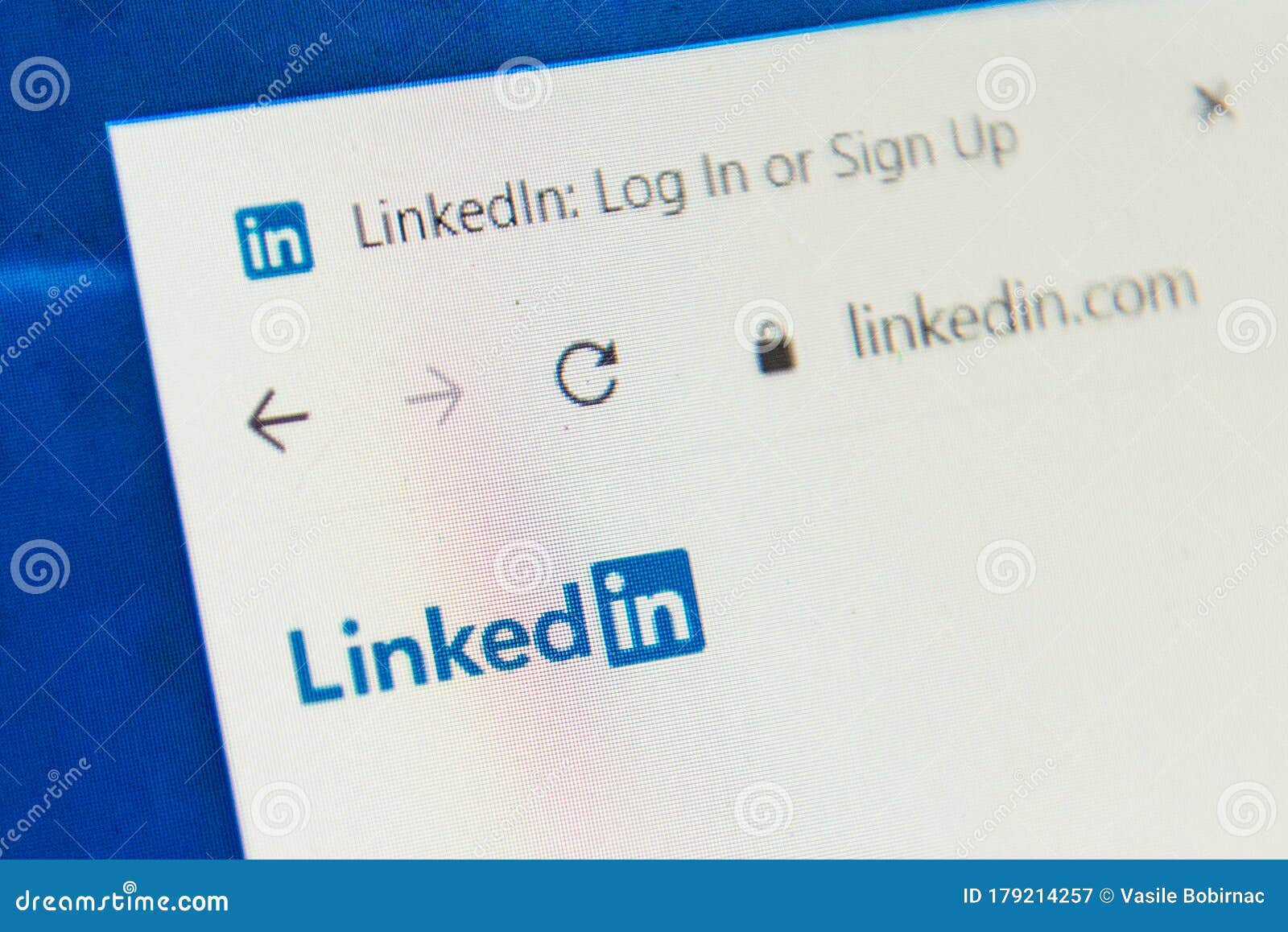 Linkedin.com Web Site. Selective Focus. Editorial Photography - Image ...