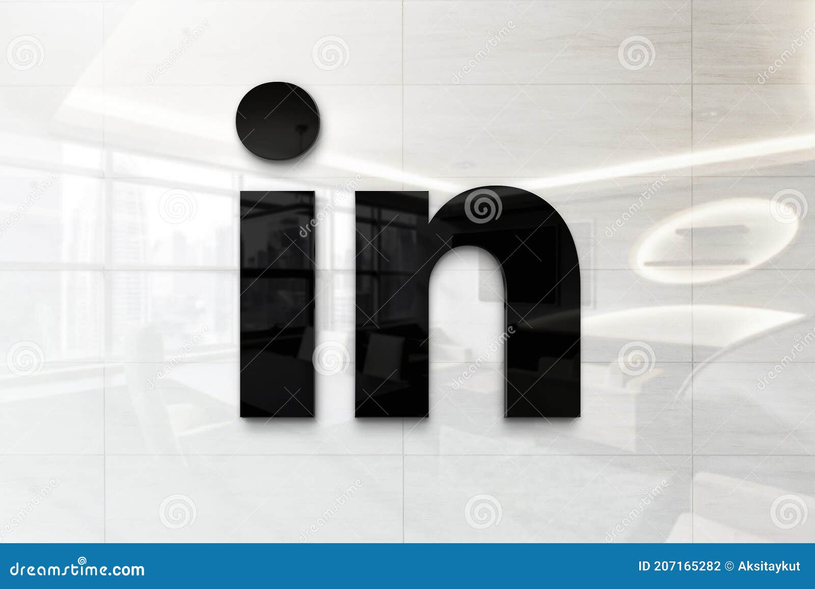 Linkedin Icon 1 on Iphone Realistic Texture Editorial Photography ...