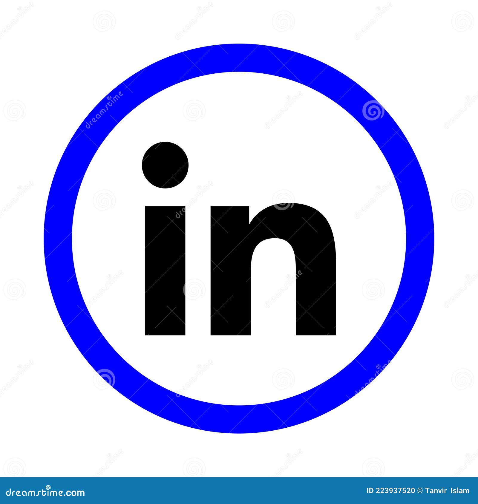 Linkedin Icon Logo editorial image. Illustration of graphics - 223937520