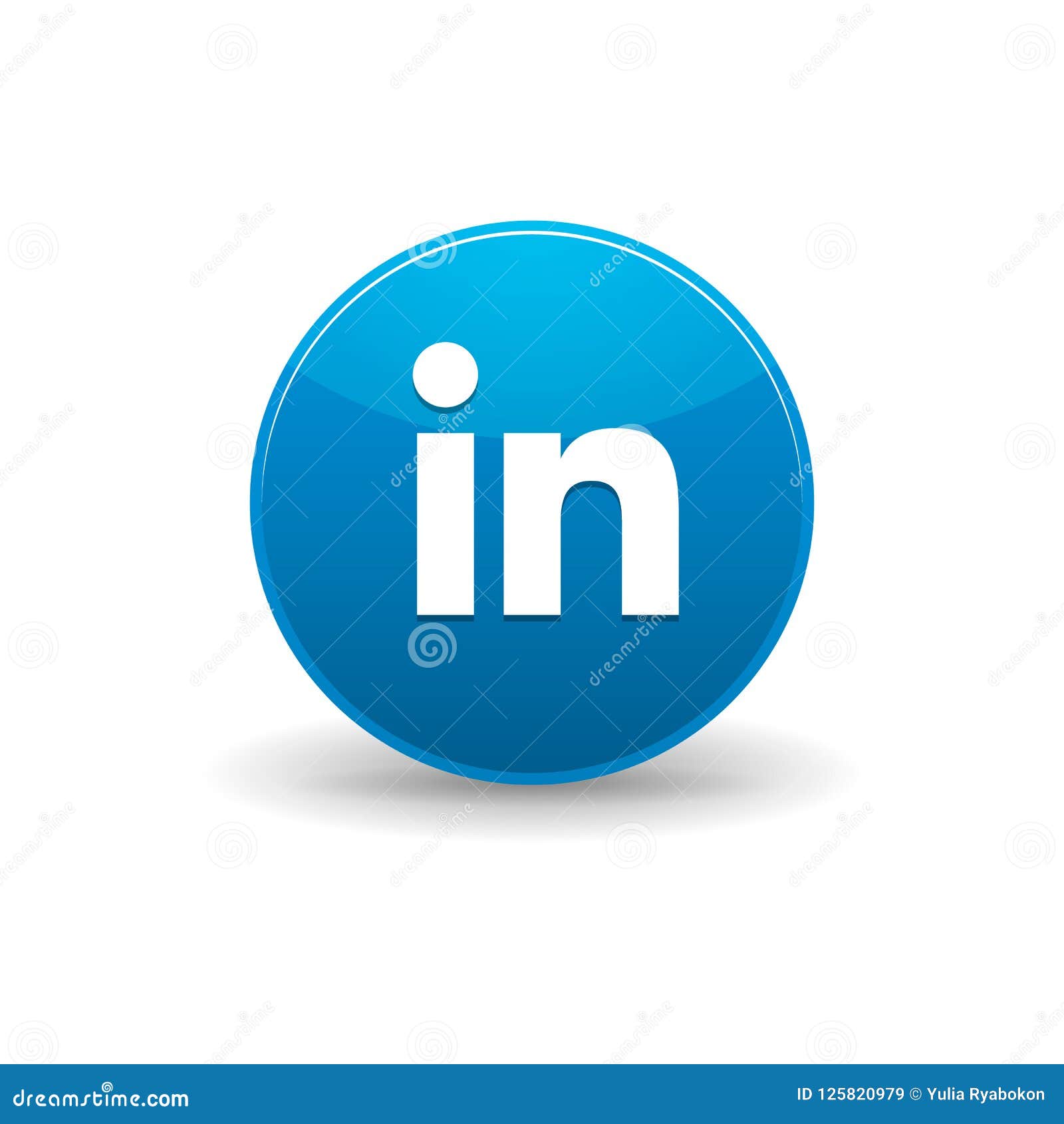 Linkedin Icon, Simple Style Editorial Stock Image - Illustration of ...