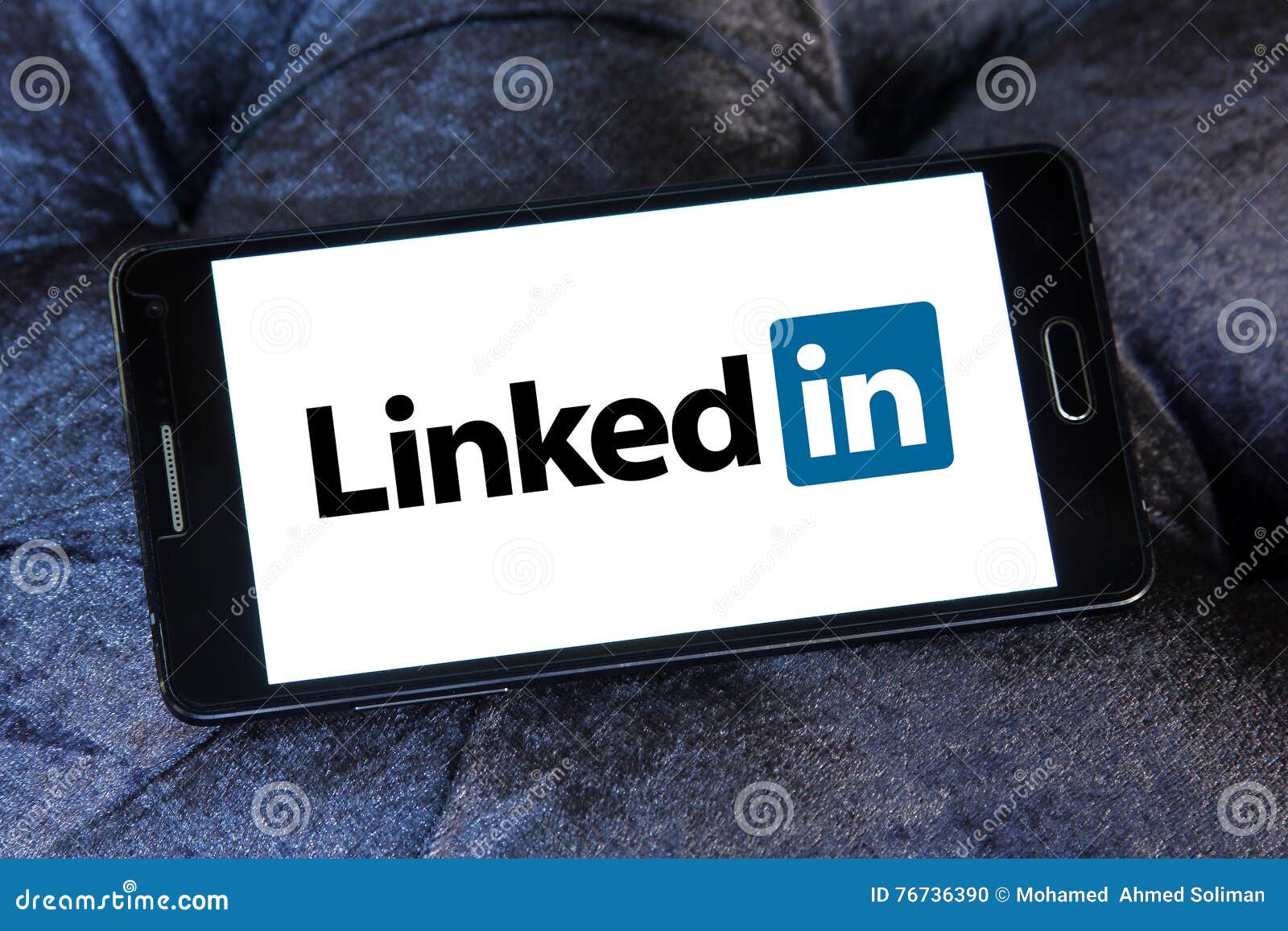 Linkedin logo editorial image. Image of commercial, media - 76736390
