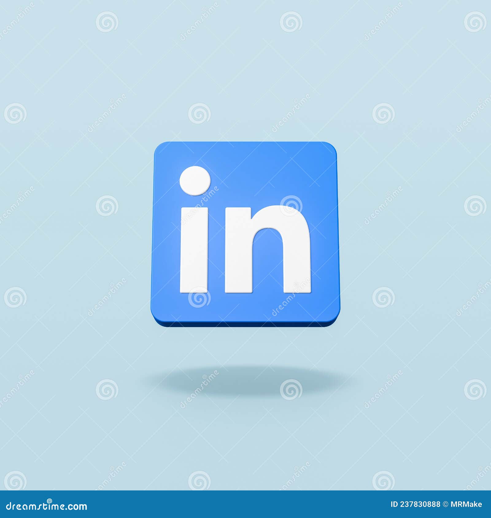 Linkedin Logo on Flat Blue Background Editorial Stock Photo ...