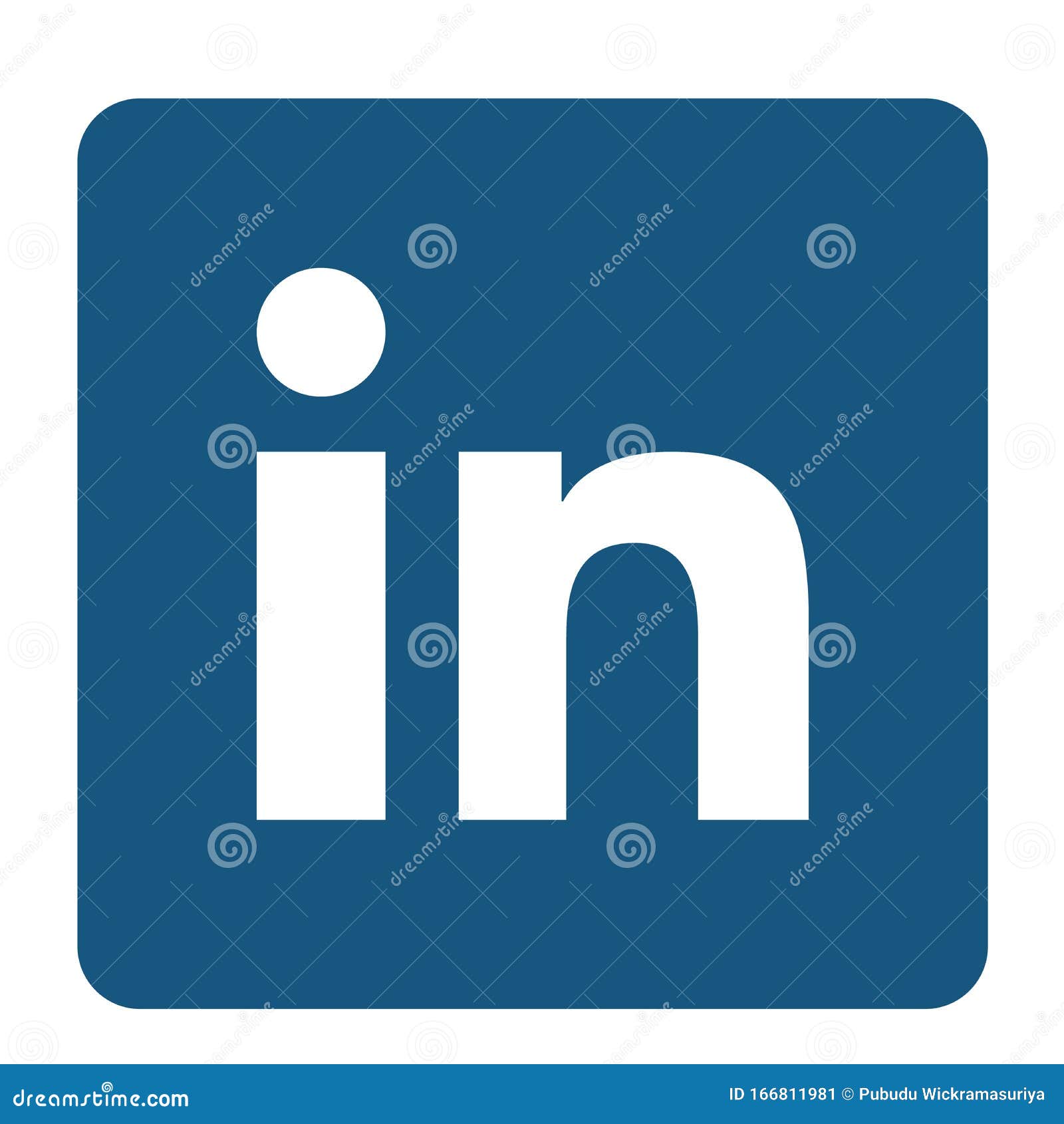 Linkedin Logo Icon Popular Social Media Logo Linkedin Element Vector ...