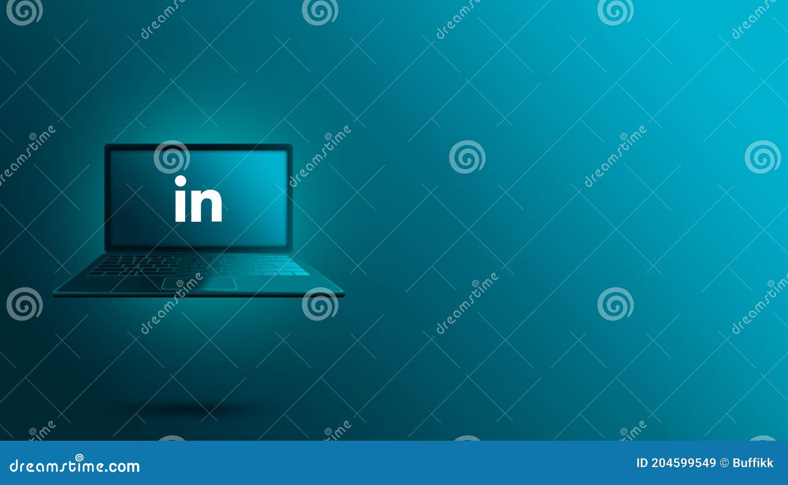 Linkedin Logo on Laptop Screen 3d Rendering Editorial Stock Image ...