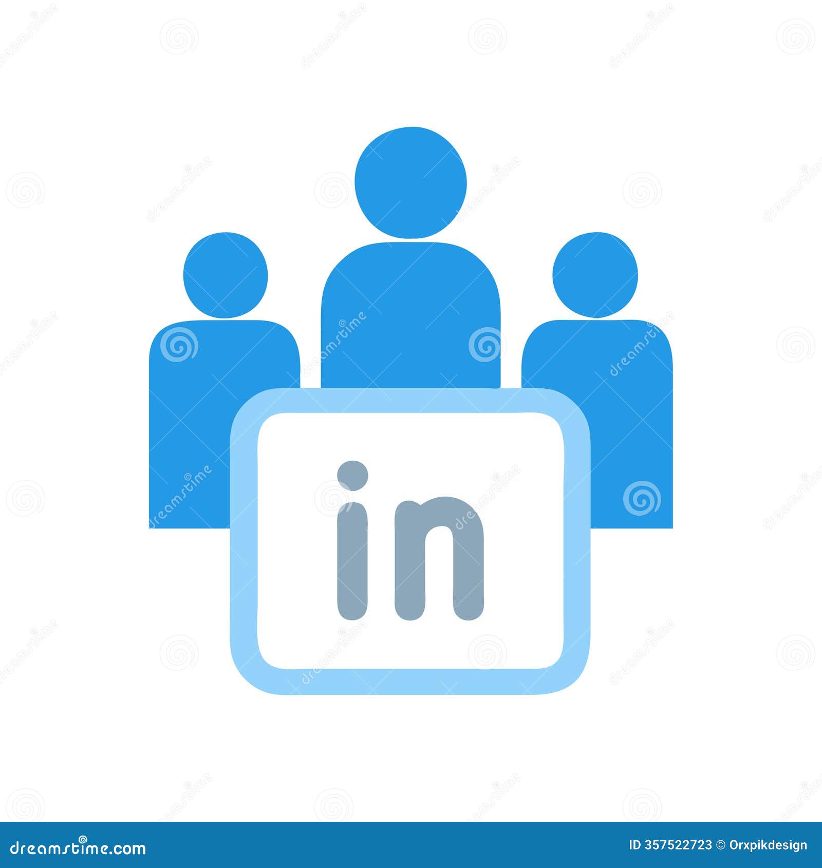 LinkedIn Networking Design Icon Stock Illustration - Illustration of ...