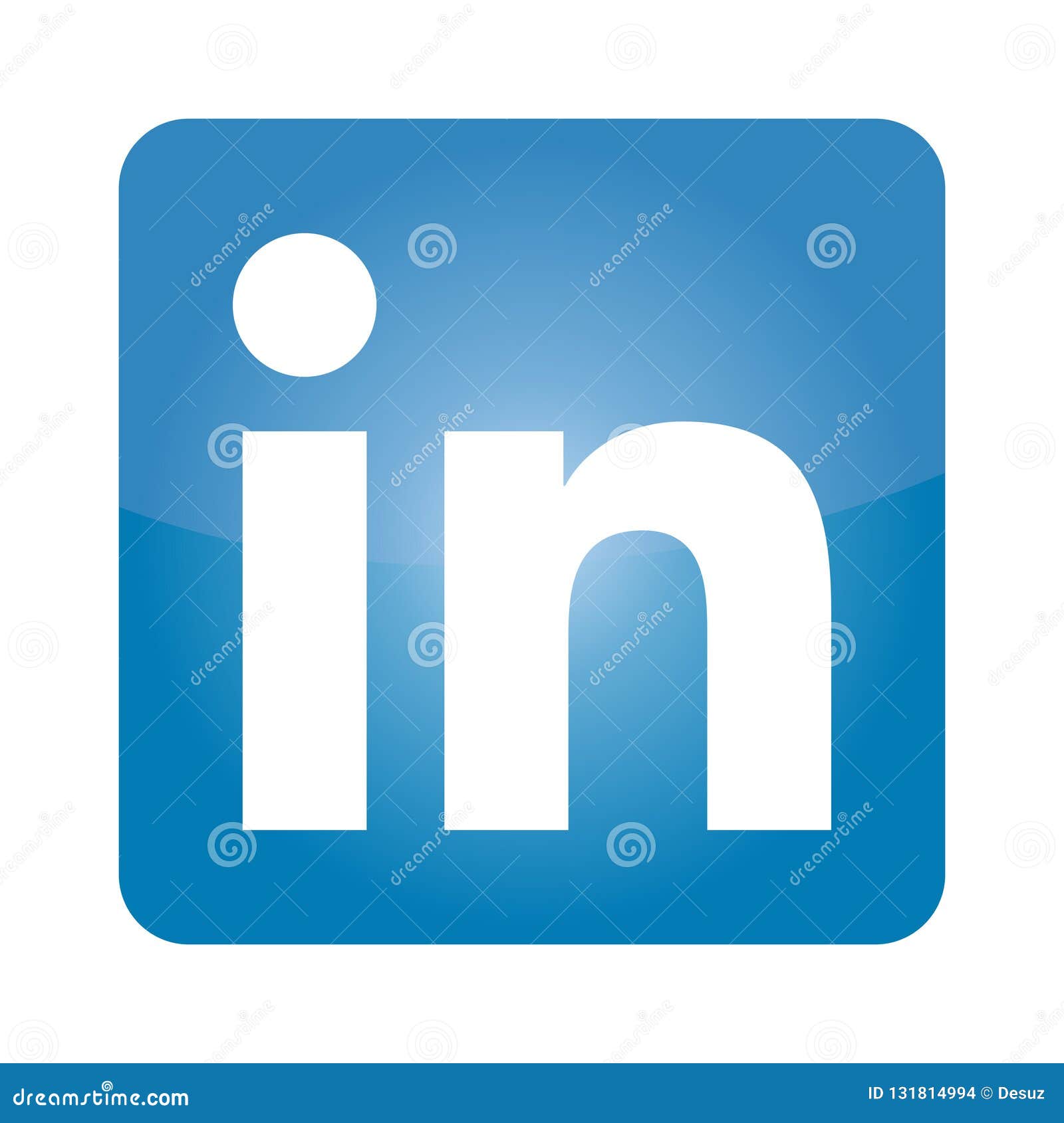 LinkedIn-pictogramvector redactionele stock afbeelding. Illustration of ...