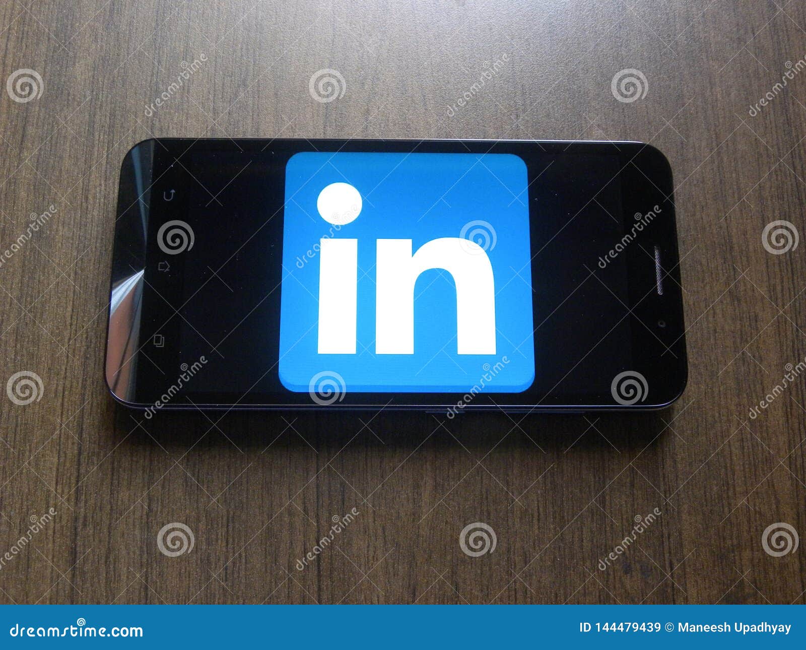 LinkedIn on Smart phone editorial stock image. Image of iphone - 144479439