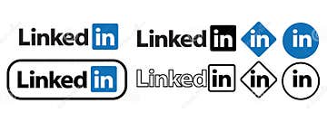 Linkedin Vector Logo. Linkedin Vector Icon Editorial Stock Photo ...
