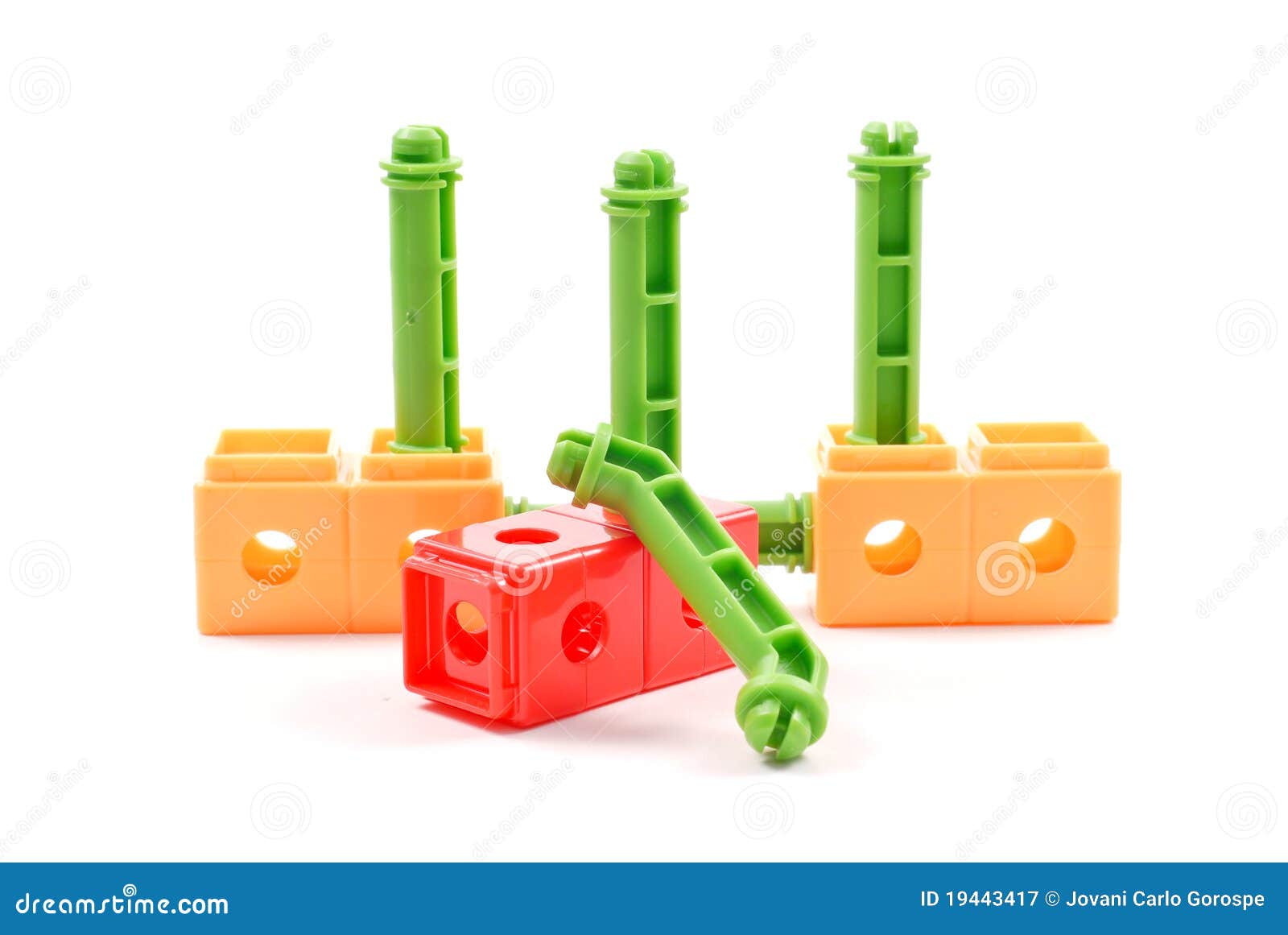 Linking Building Toy stock image. Image of concept, green - 19443417