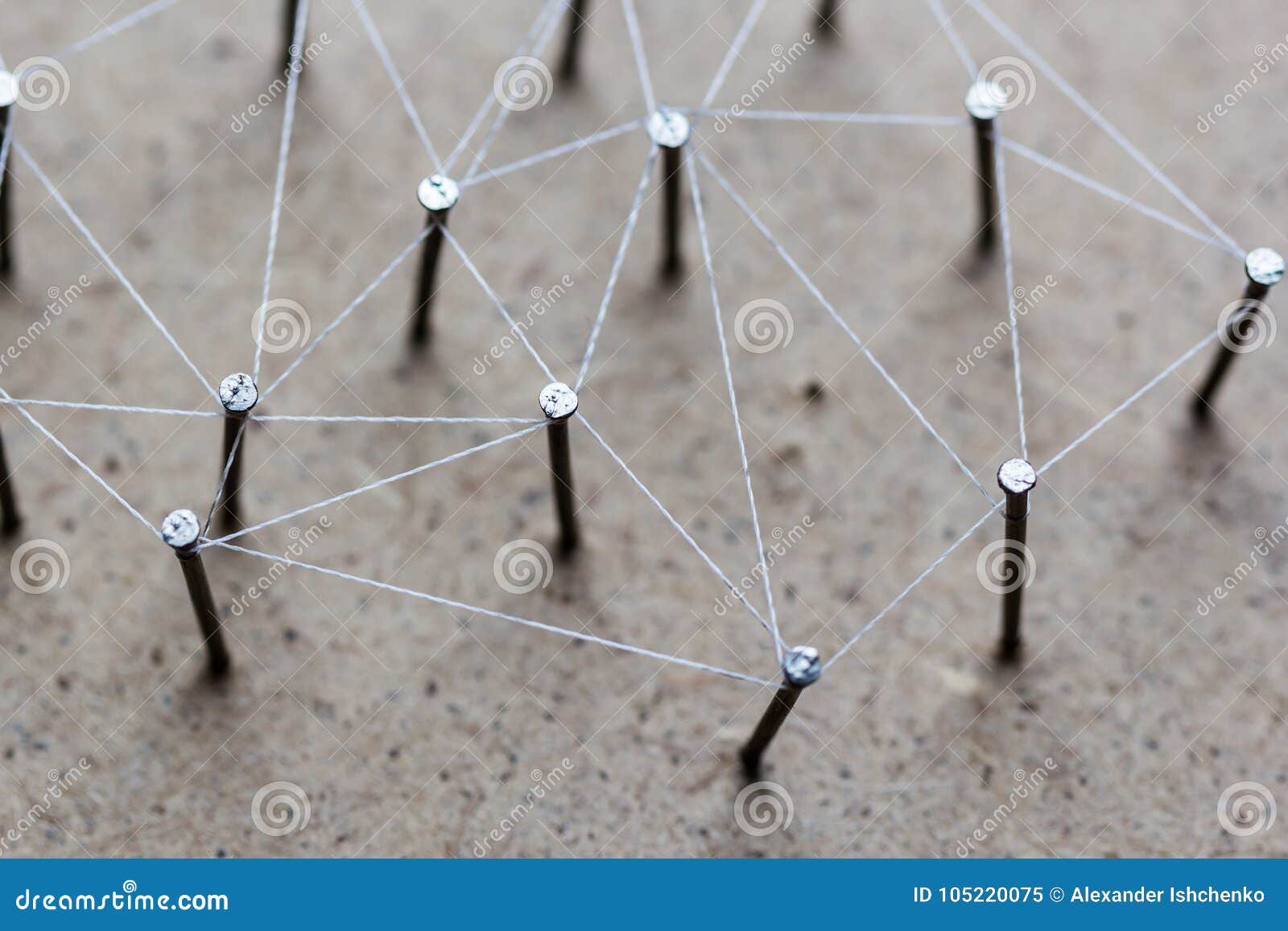 Linking Entities Network Connected. Stock Image - Image of ...