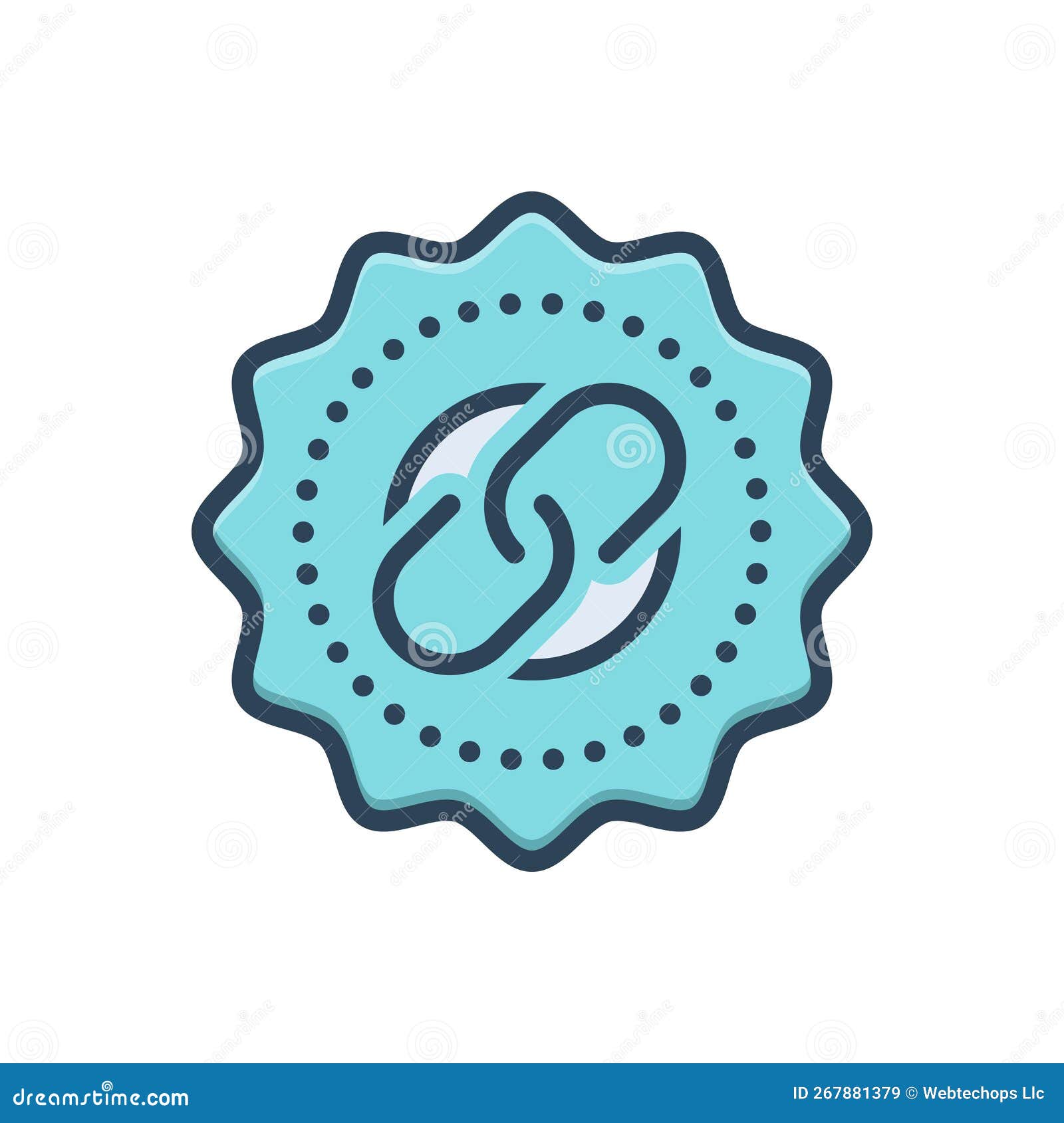 Color Illustration Icon for Linking, Connection and Linkage Stock ...