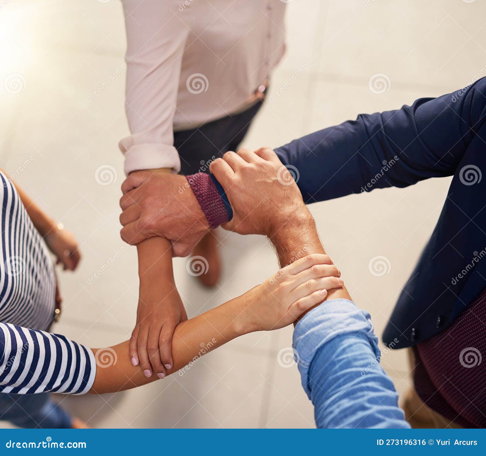 Linking in for Success. a Group of Unrecognizable Businesspeople ...