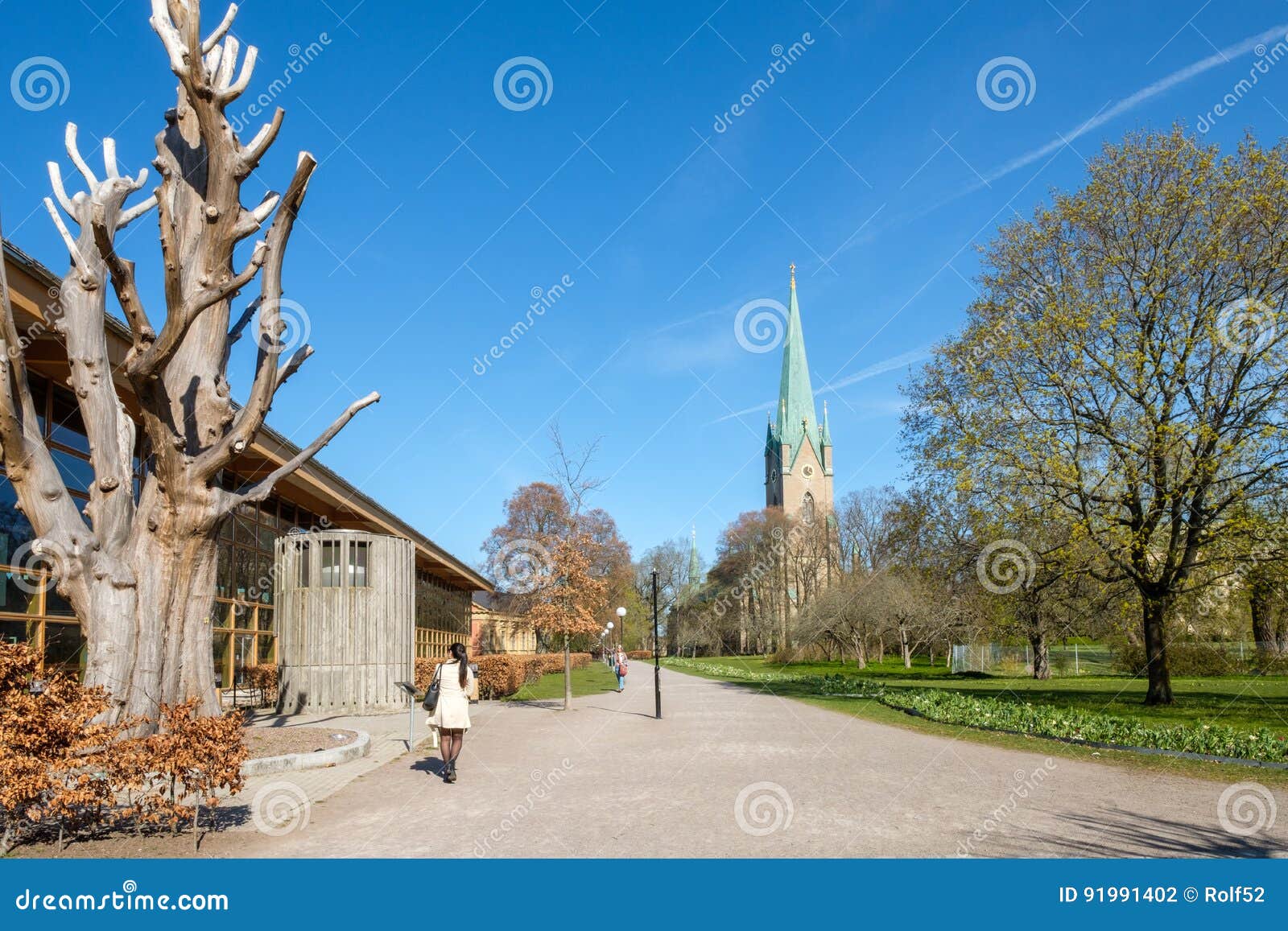 Linkoping Cathedral during Spring in Sweden Editorial Photography ...