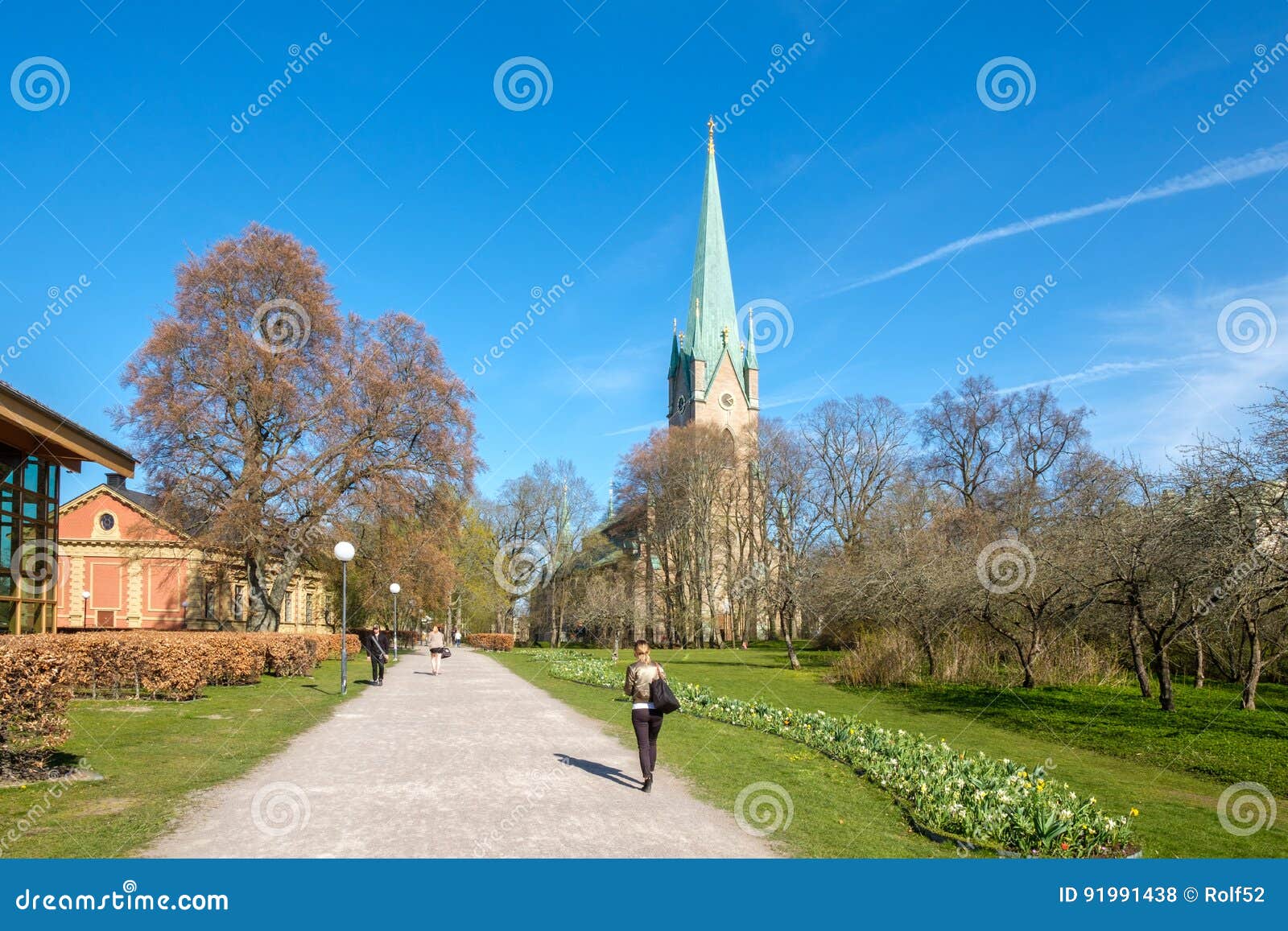 Linkoping Cathedral during Spring in Sweden Editorial Stock Photo ...