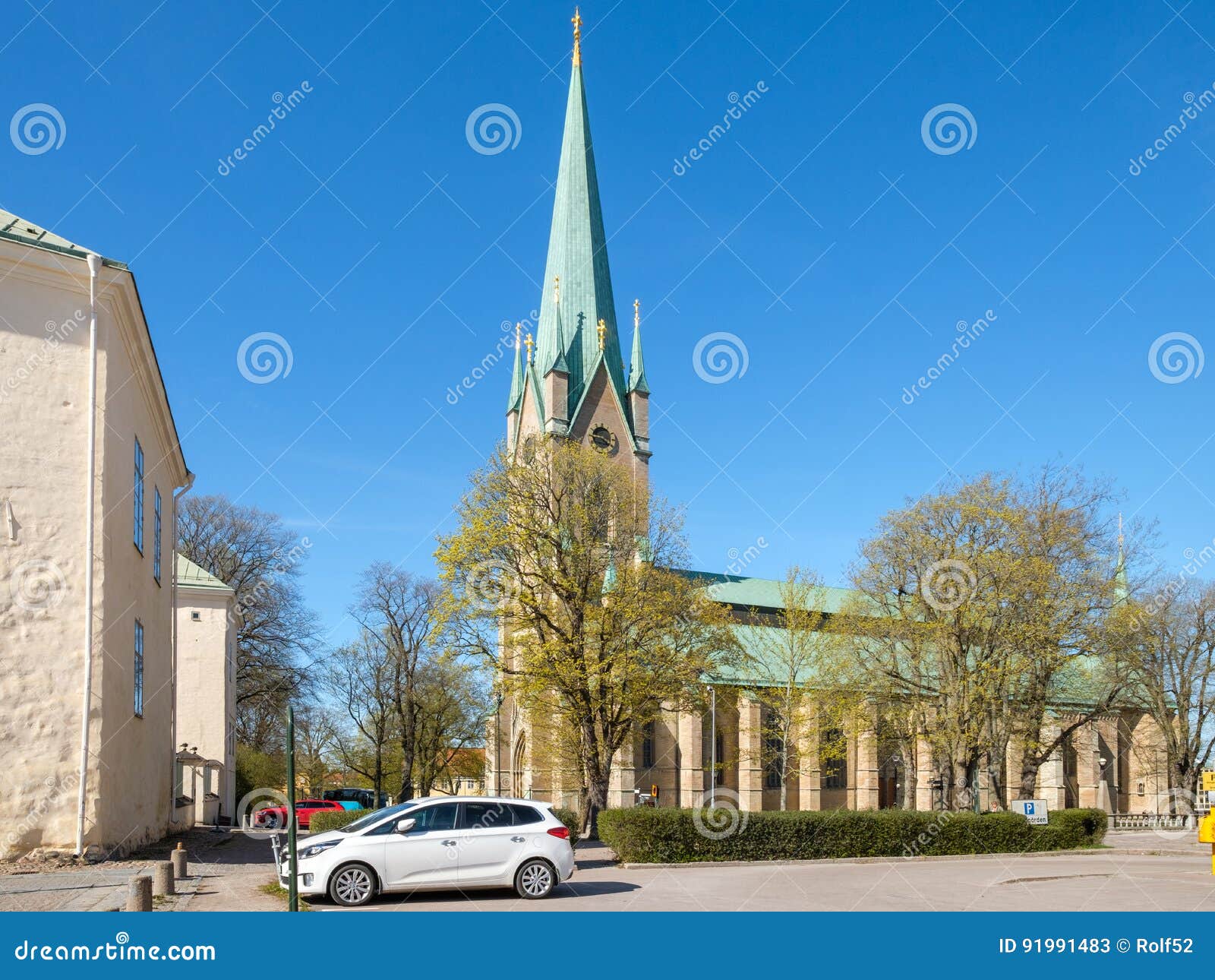 Linkoping Cathedral during Spring in Sweden Editorial Stock Photo ...