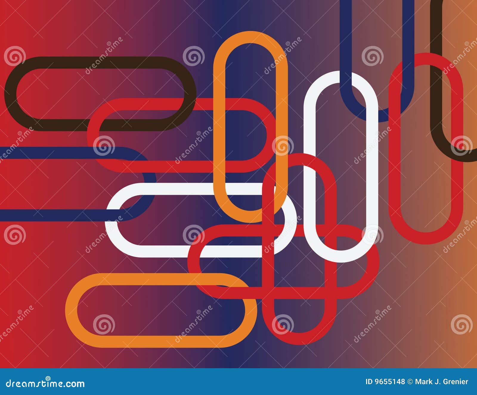 Links stock vector. Illustration of connection, colors - 9655148
