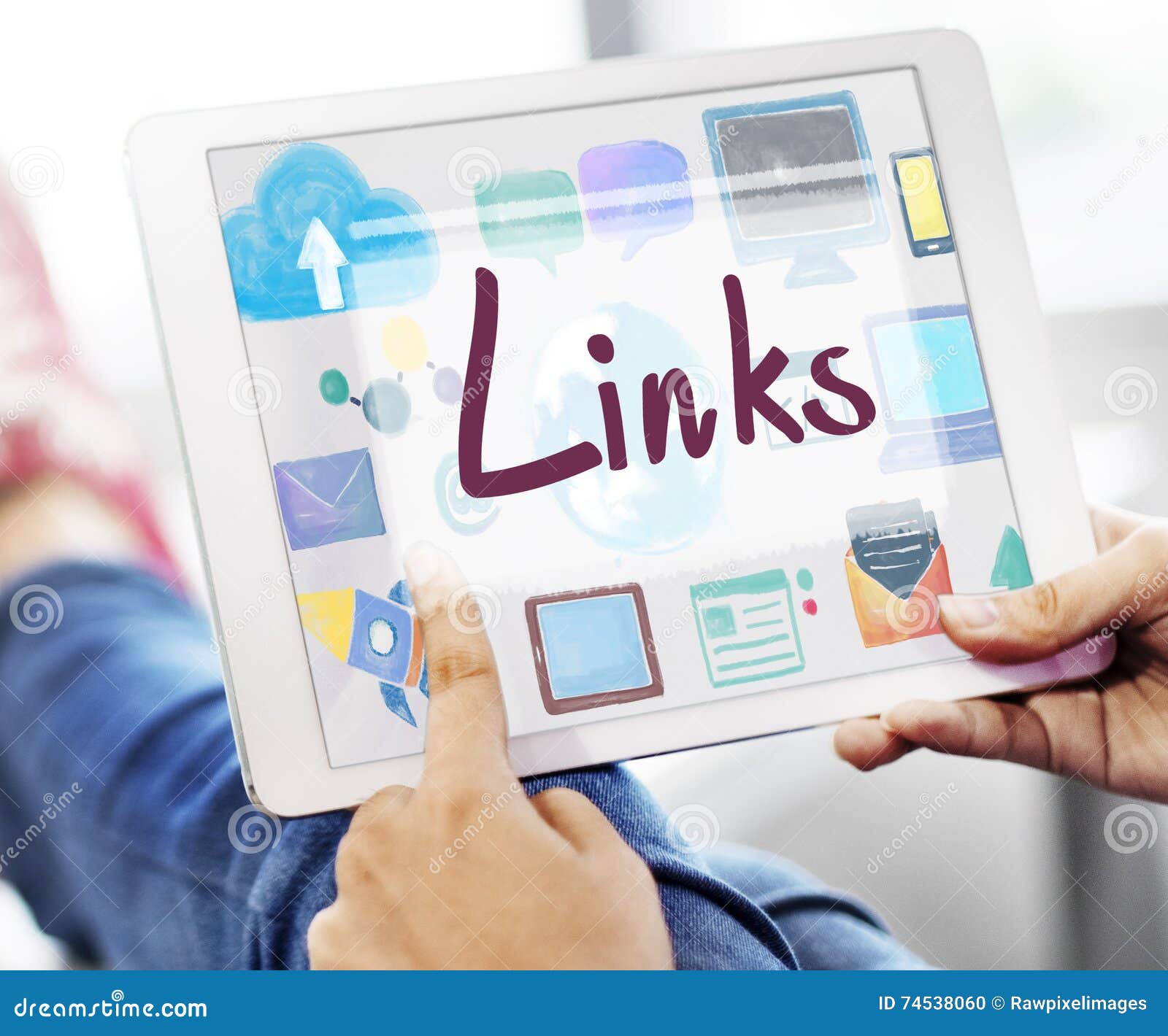 Links Backlinks Hyperlink Linkage Internet Online Concept Stock Photo ...